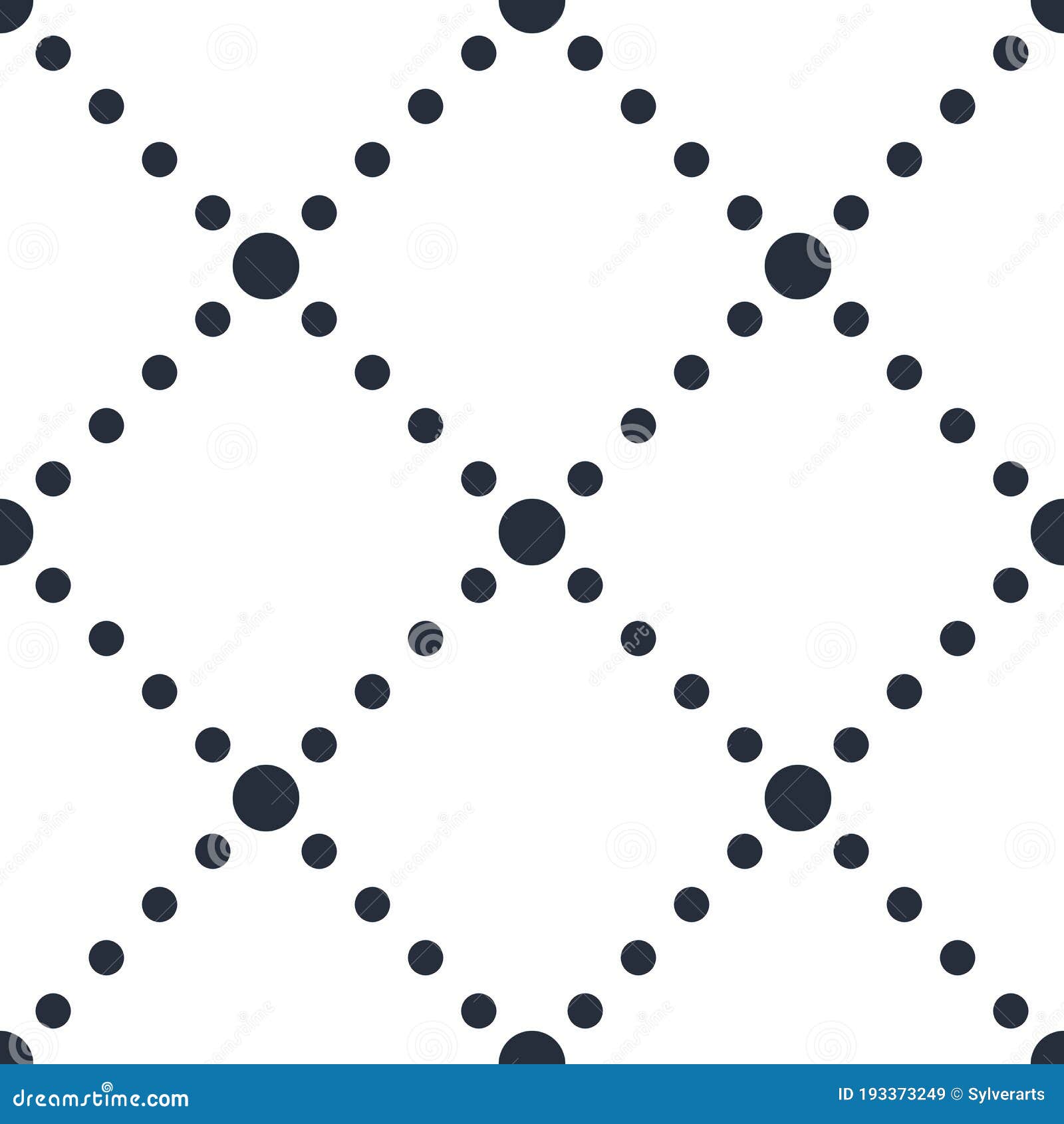 Seamless Crossed Dots Lines Geometric Pattern, Abstract Minimal Vector ...