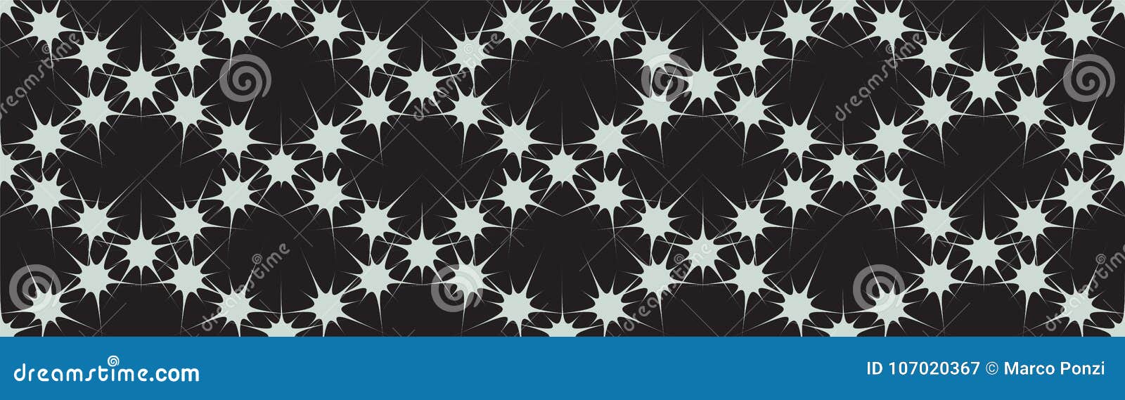 Seamless Crossed Pattern with Black and White Stars Stock Vector ...