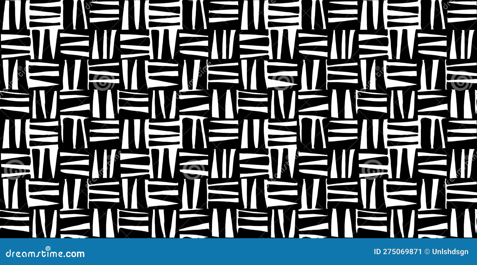 Seamless Crosshatch Squares Basket Weave Pattern Stock Illustration ...