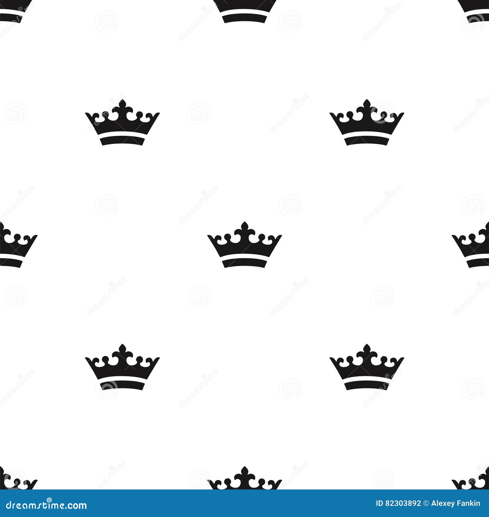 Seamless crown pattern. stock illustration. Illustration of crest ...