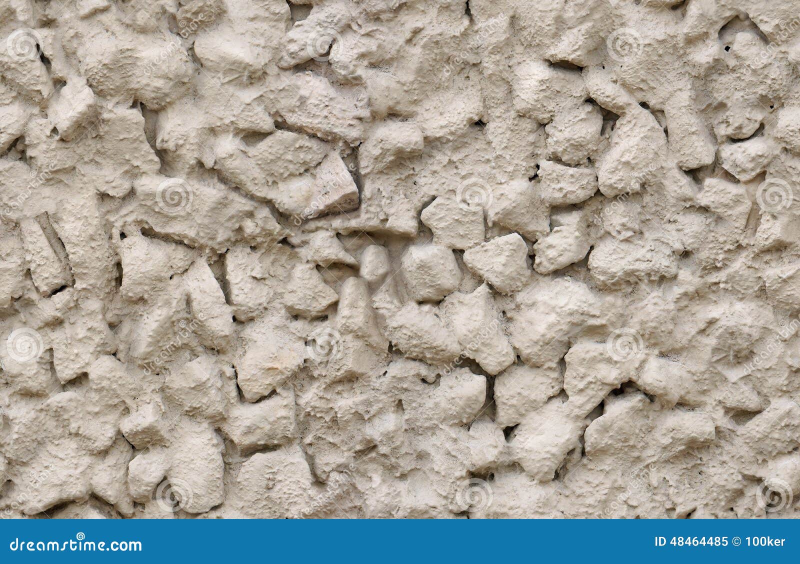 Seamless Crushed Stone in Cement Wall Texture Stock Image - Image of ...