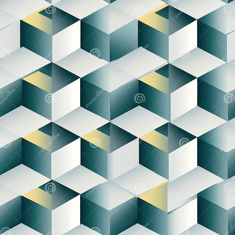 Seamless Cube Pattern - Modern Abstract Vector Design - Repeating ...