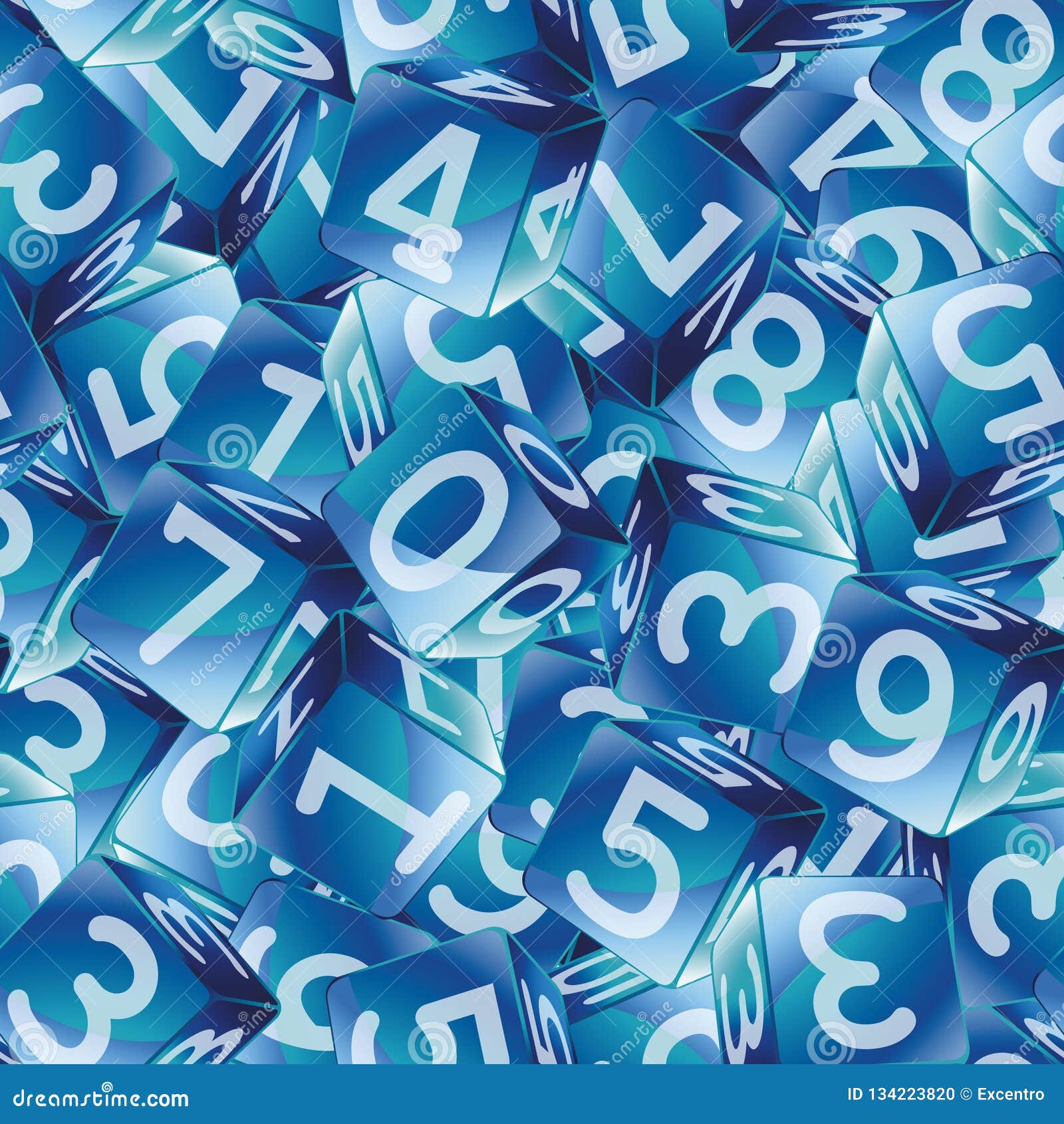 Seamless cubes stock vector. Illustration of reading - 134223820