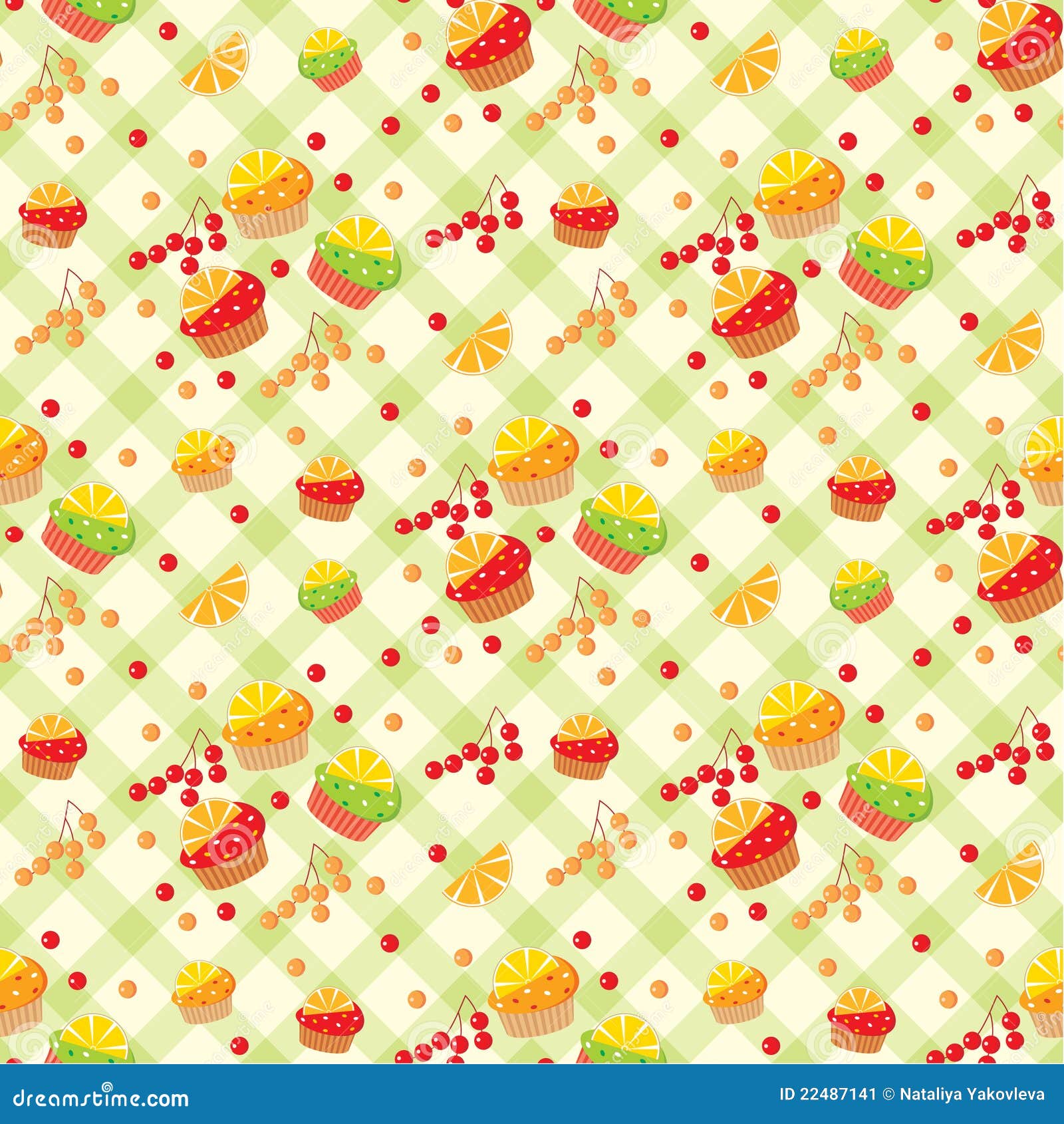 Seamless cupcake pattern stock vector. Illustration of icing - 22487141