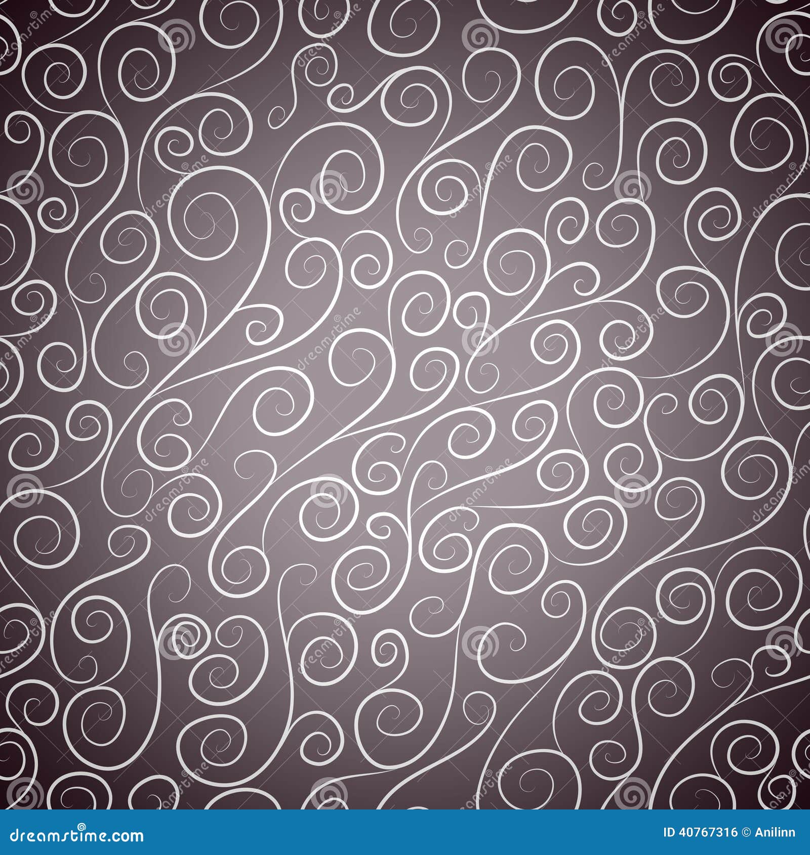 Seamless curled pattern stock vector. Illustration of color - 40767316