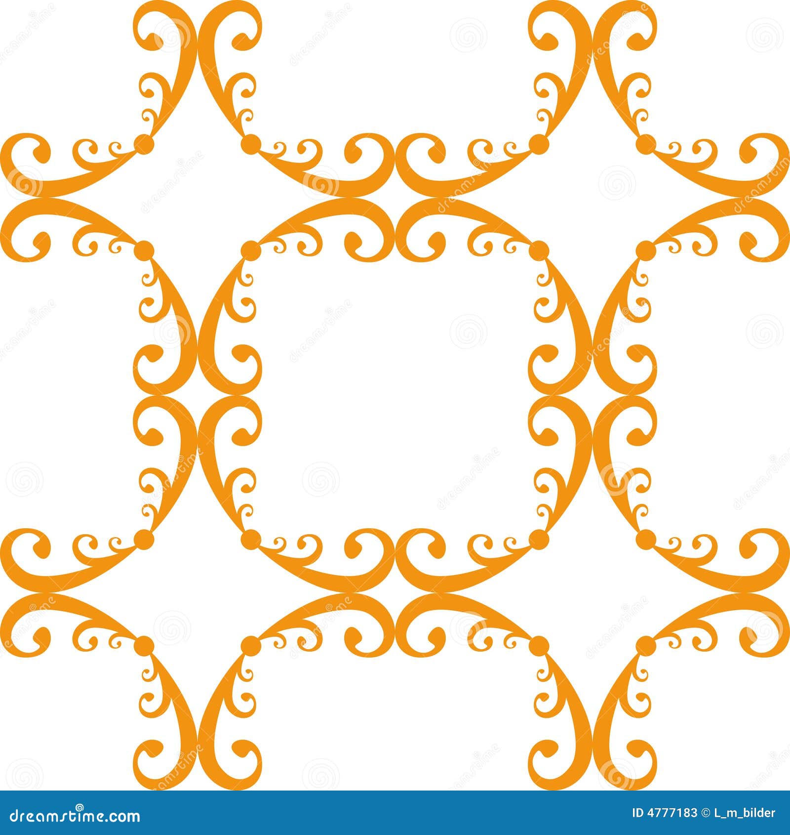 Seamless Curled Repeat Pattern Stock Vector - Illustration of form ...