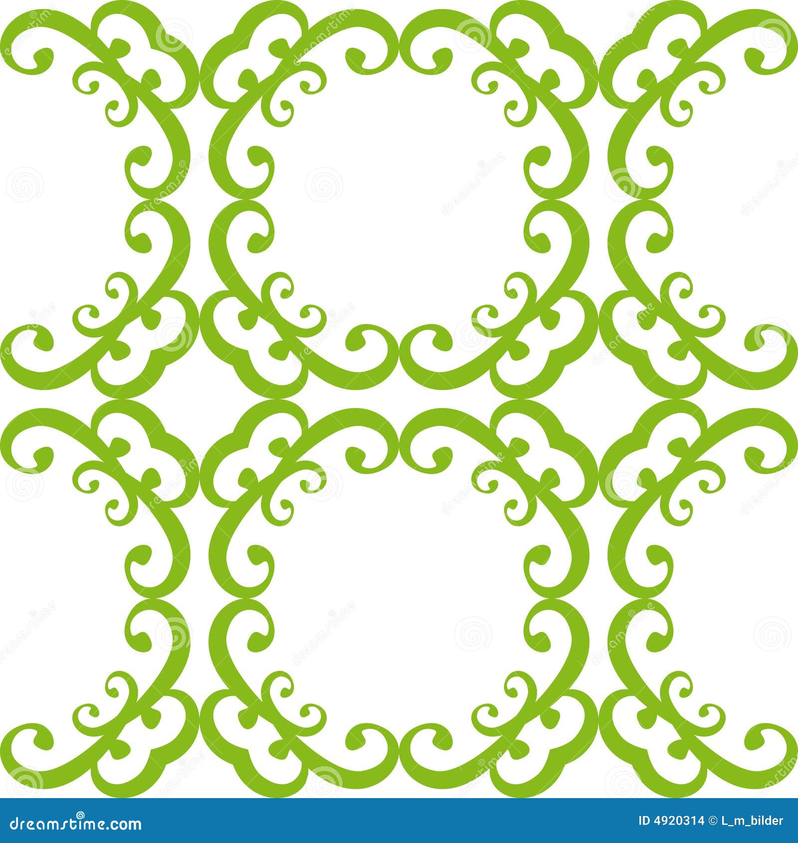 Seamless Curled Repeat Pattern Stock Vector - Illustration of drawing ...