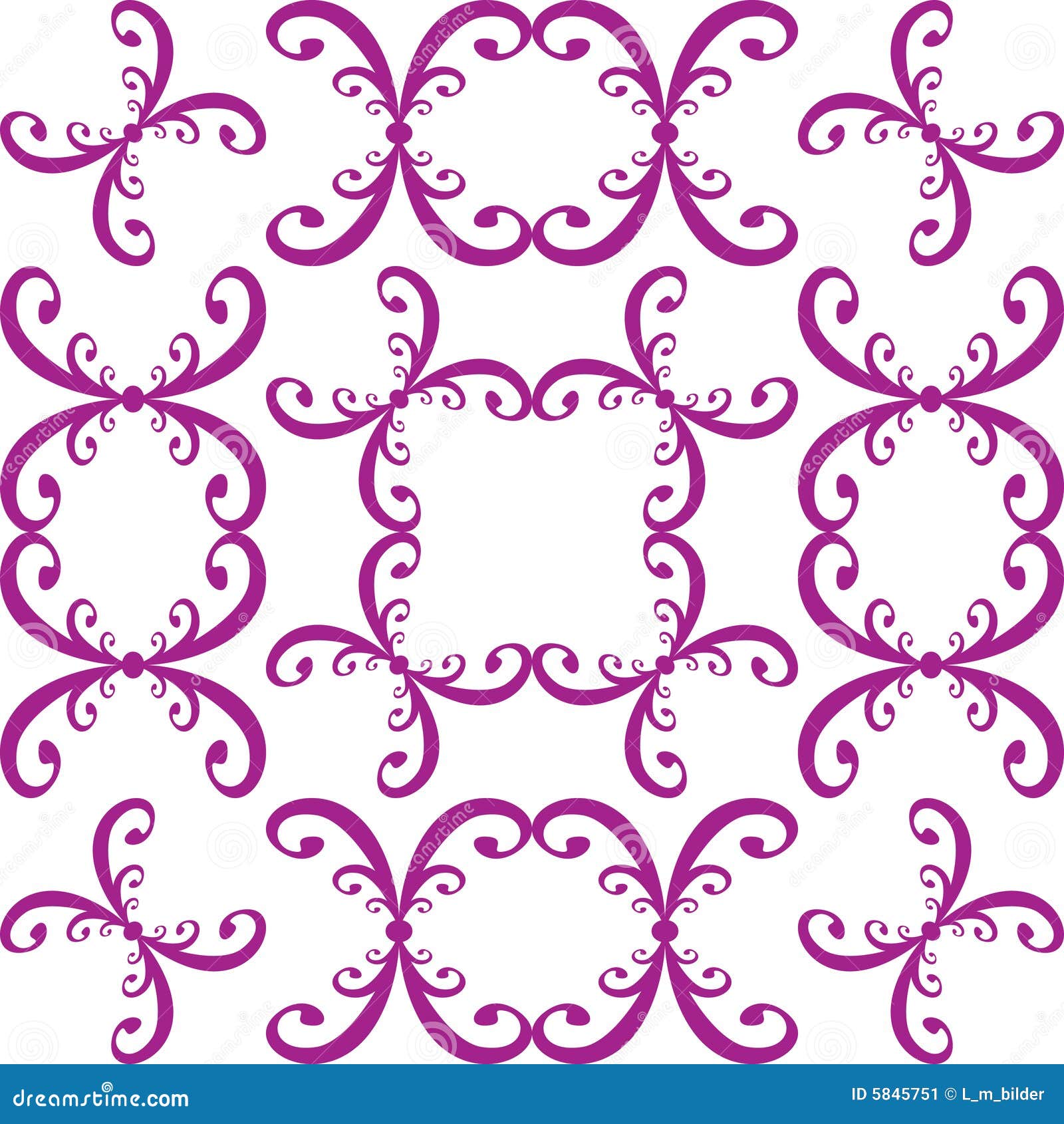 Seamless Curled Repeat Pattern Stock Vector - Illustration of form ...
