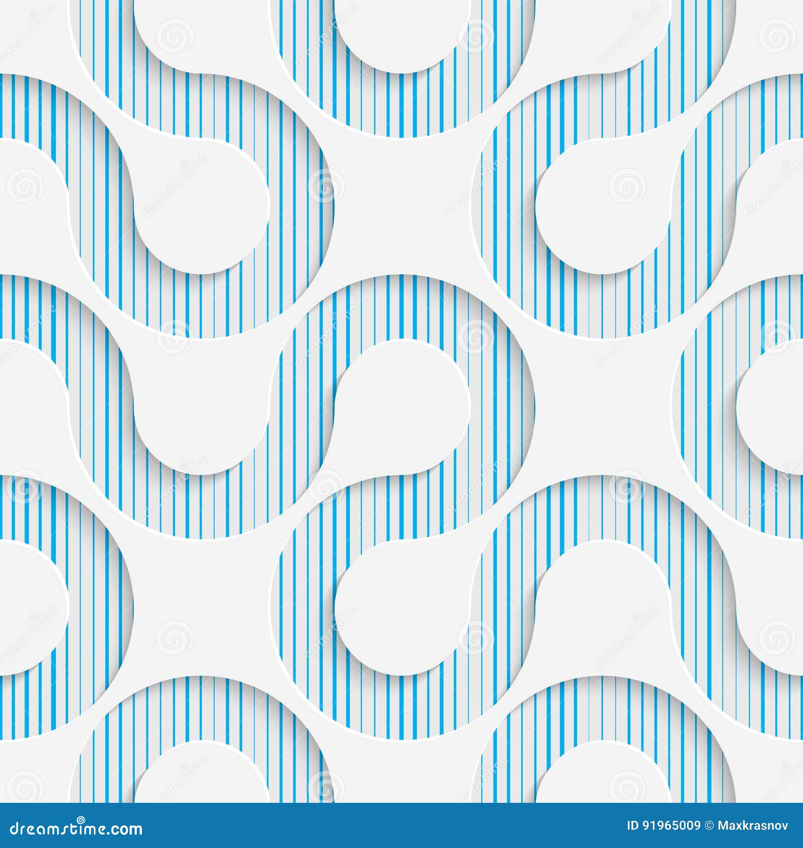 Seamless Curved Pattern. Abstract Shapes Background Stock Vector ...