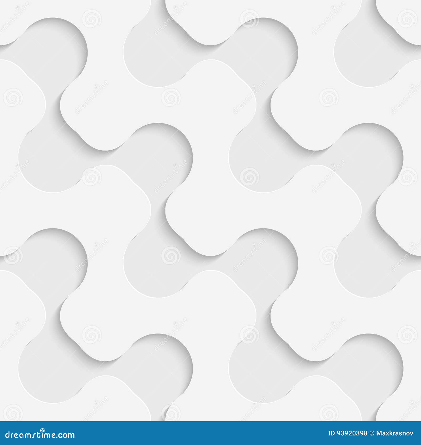 Seamless Curved Shape Pattern Stock Vector - Illustration of delicate ...