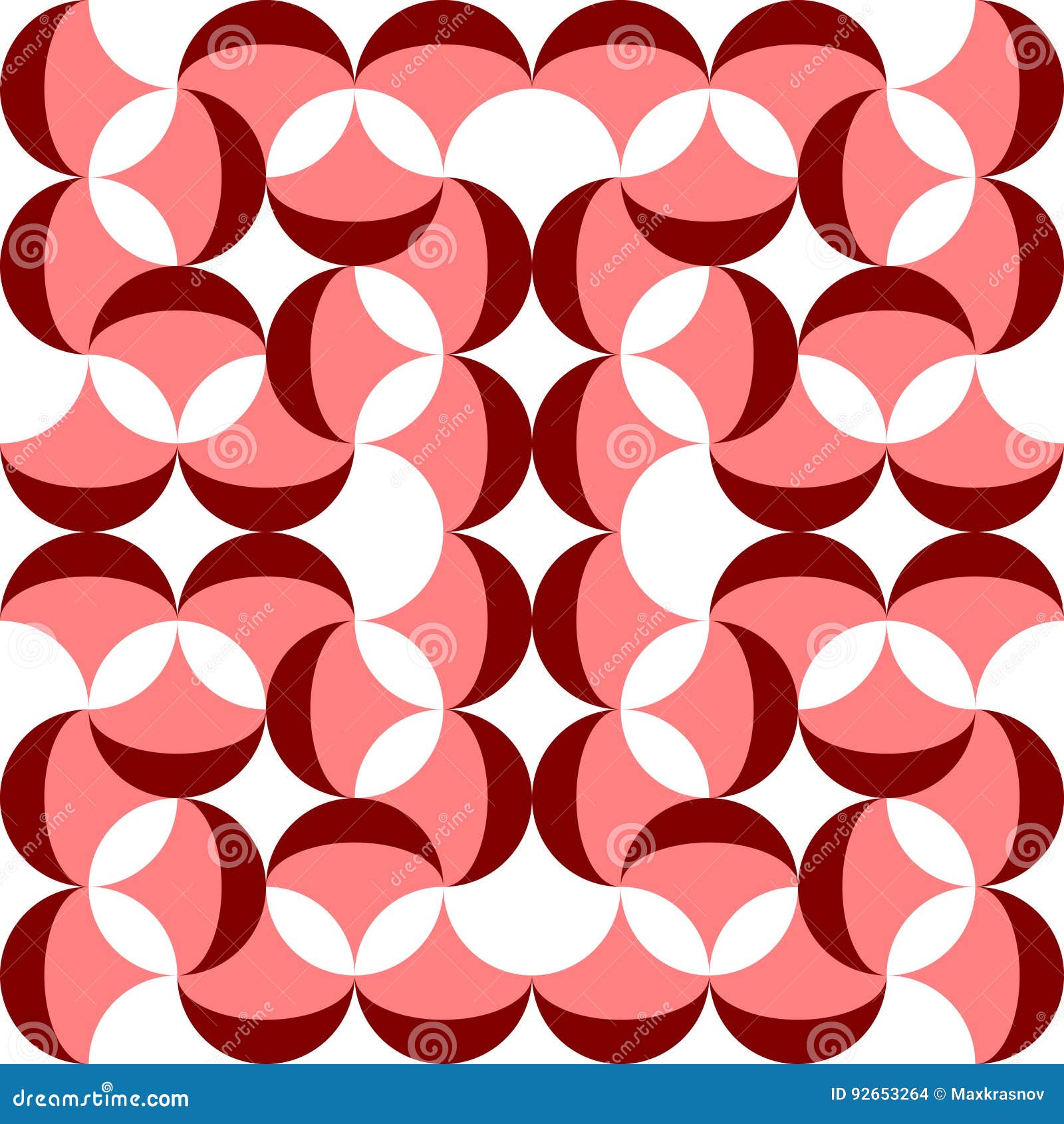 Seamless Curved Shape Pattern Stock Vector - Illustration of backdrop ...