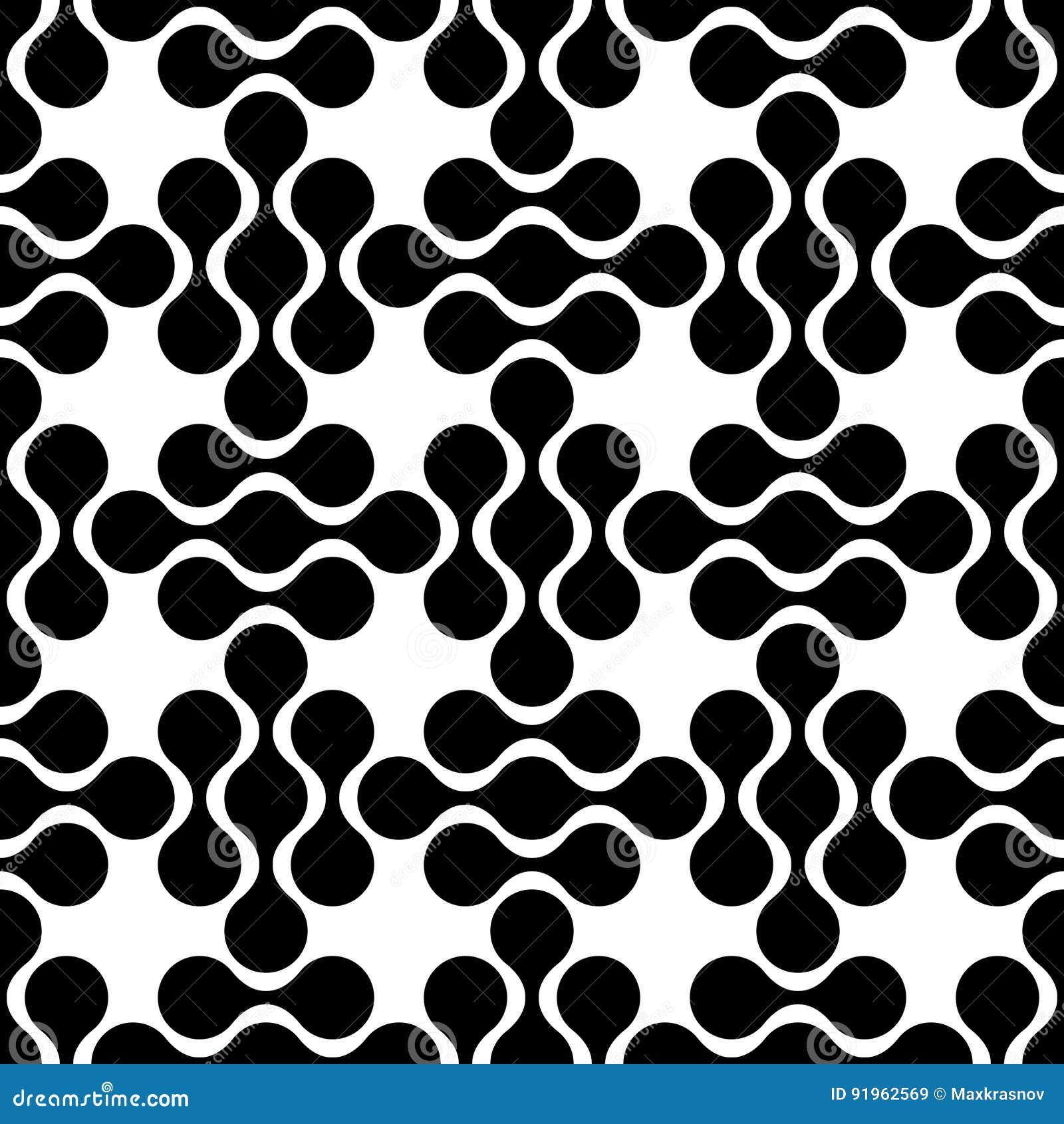 Seamless Curved Shape Pattern Stock Vector - Illustration of pattern ...