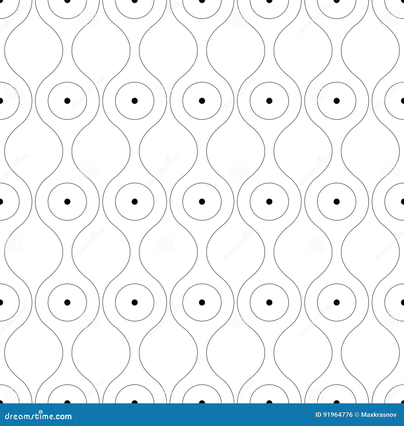 Seamless Curved Shape Pattern Stock Vector - Illustration of ...
