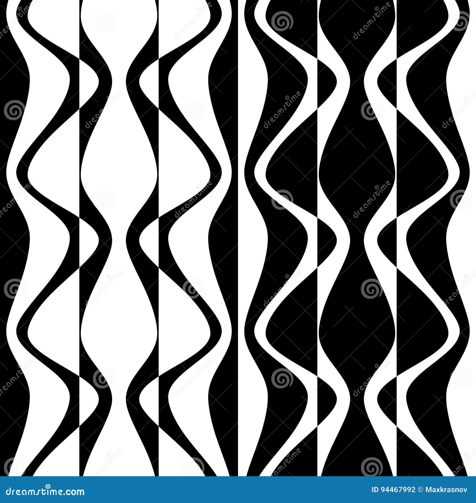 Seamless Curved Shape Pattern Stock Vector - Illustration of lattice ...