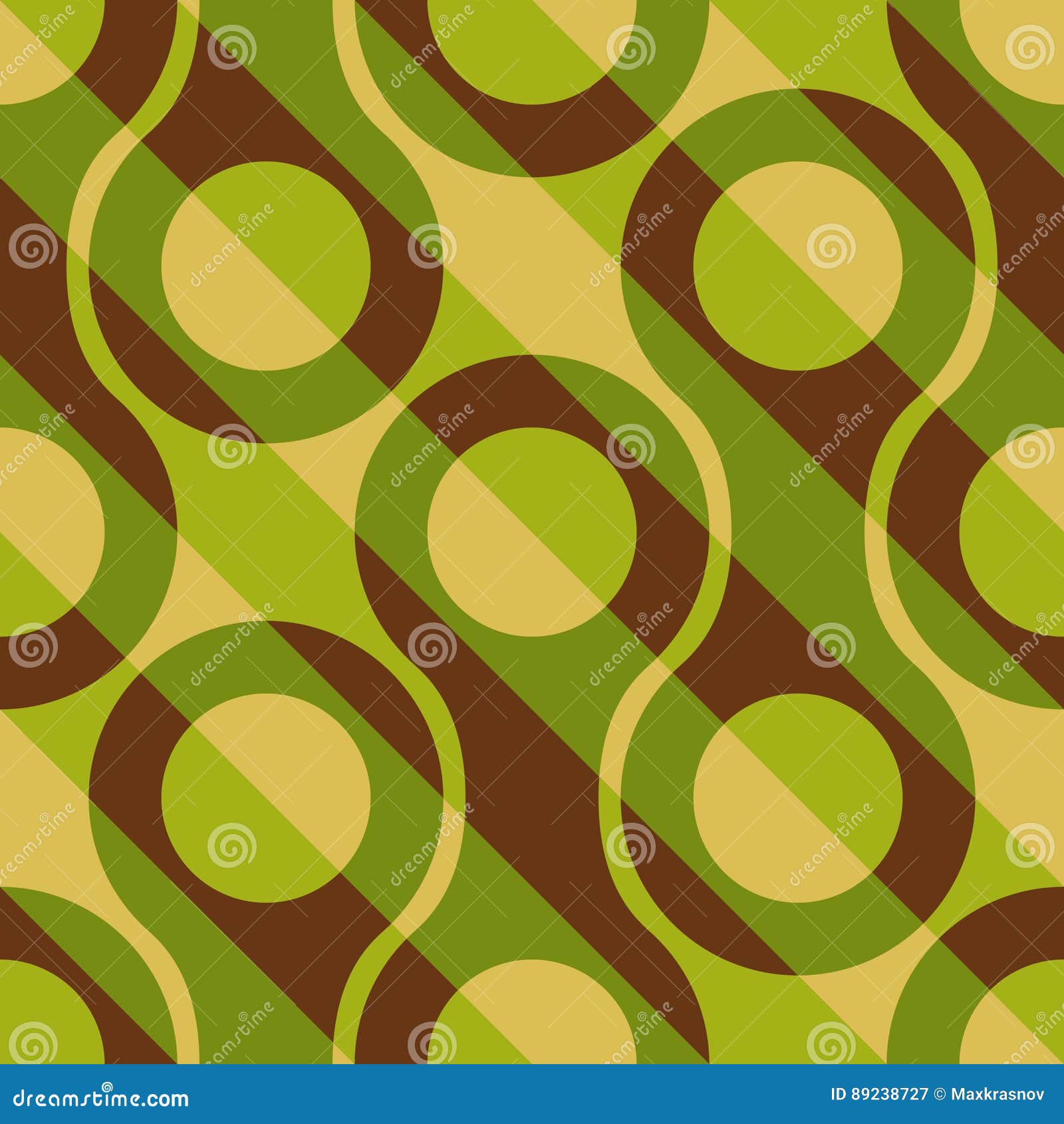 Seamless Curved Shape Pattern Stock Vector - Illustration of fabric ...