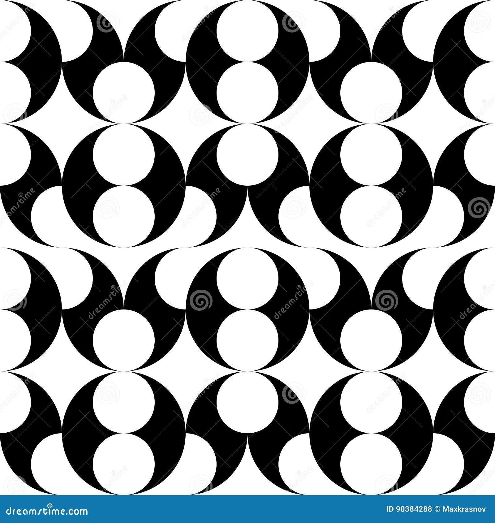 Seamless Curved Shape Pattern Stock Vector - Illustration of seamless ...
