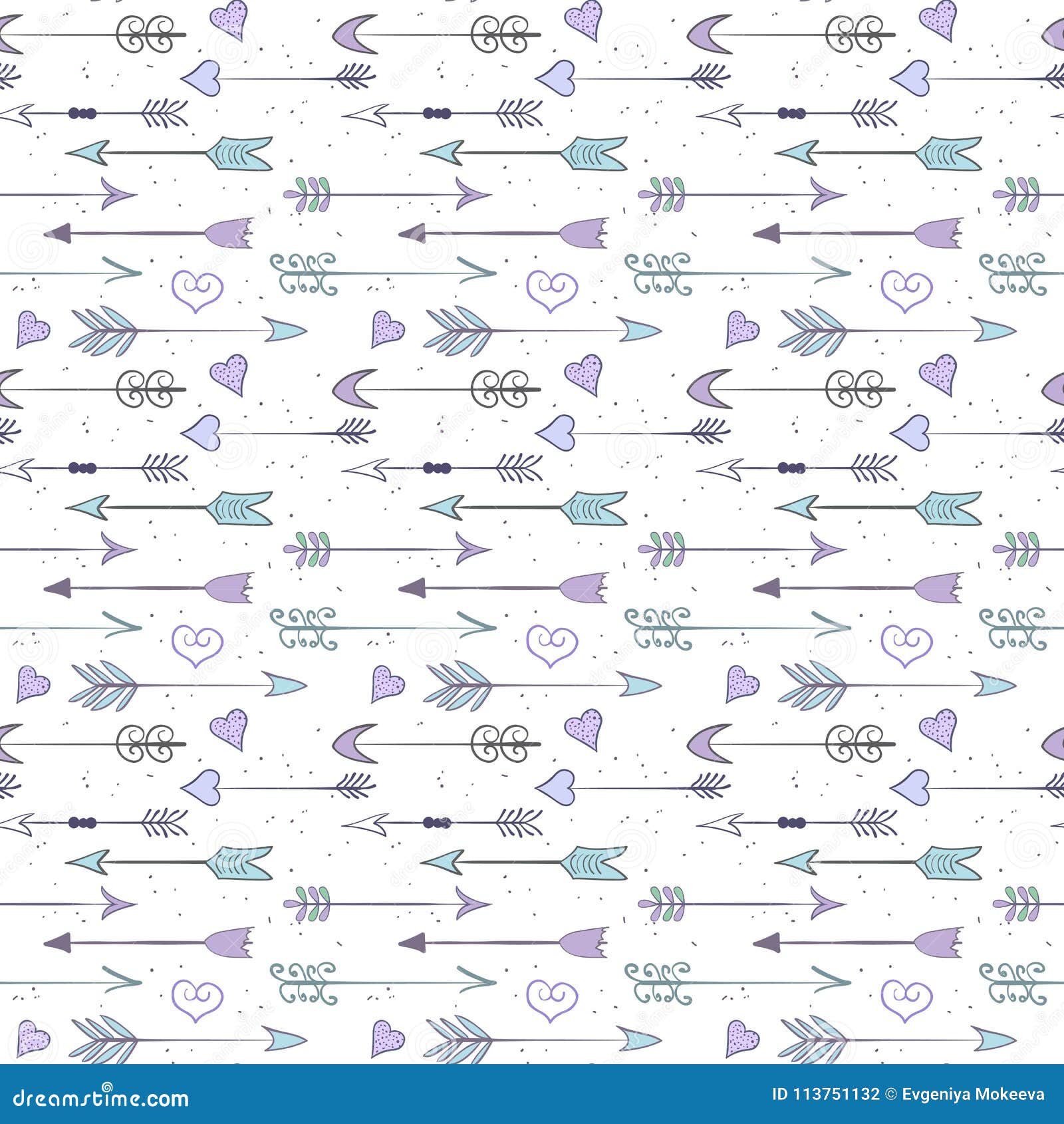 Seamless Pattern with Arrows. Stock Vector - Illustration of patterns ...