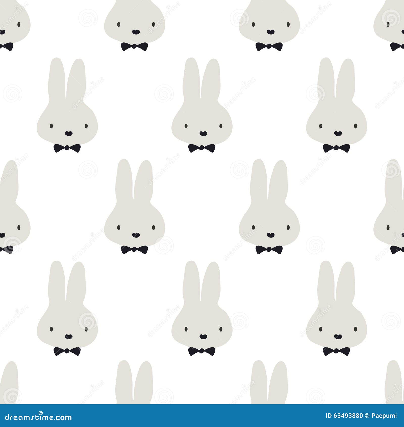 Rabbit Pattern Background