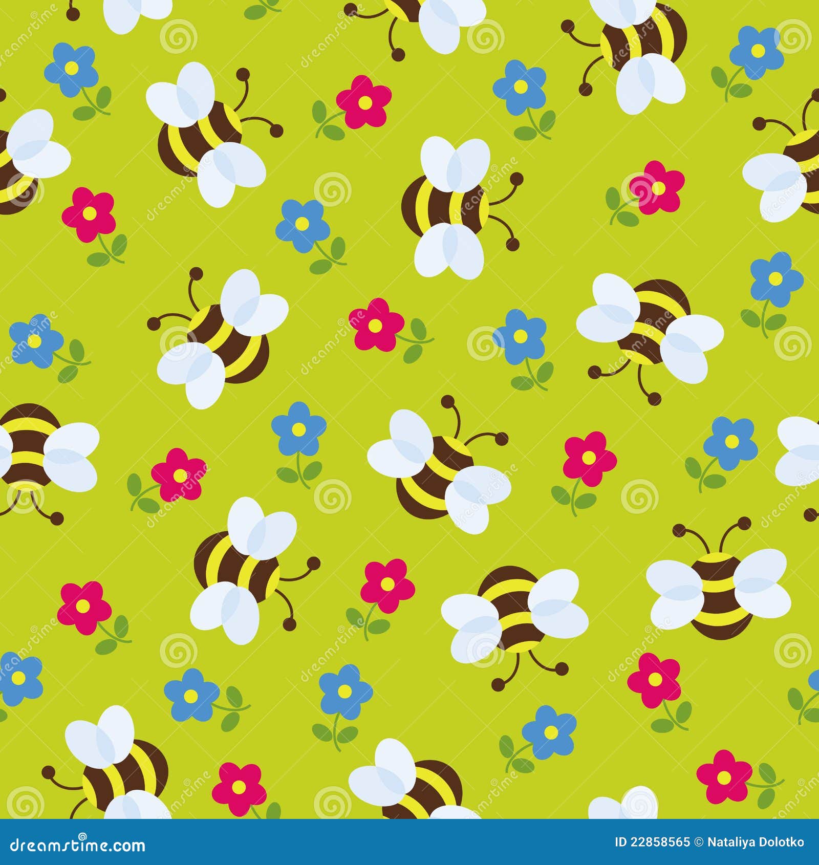 Seamless cute wallpaper stock vector. Illustration of drawing - 22858565