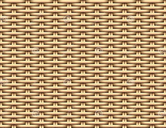 Seamless 3D Brown Rattan Pattern, Vector Art Stock Vector ...