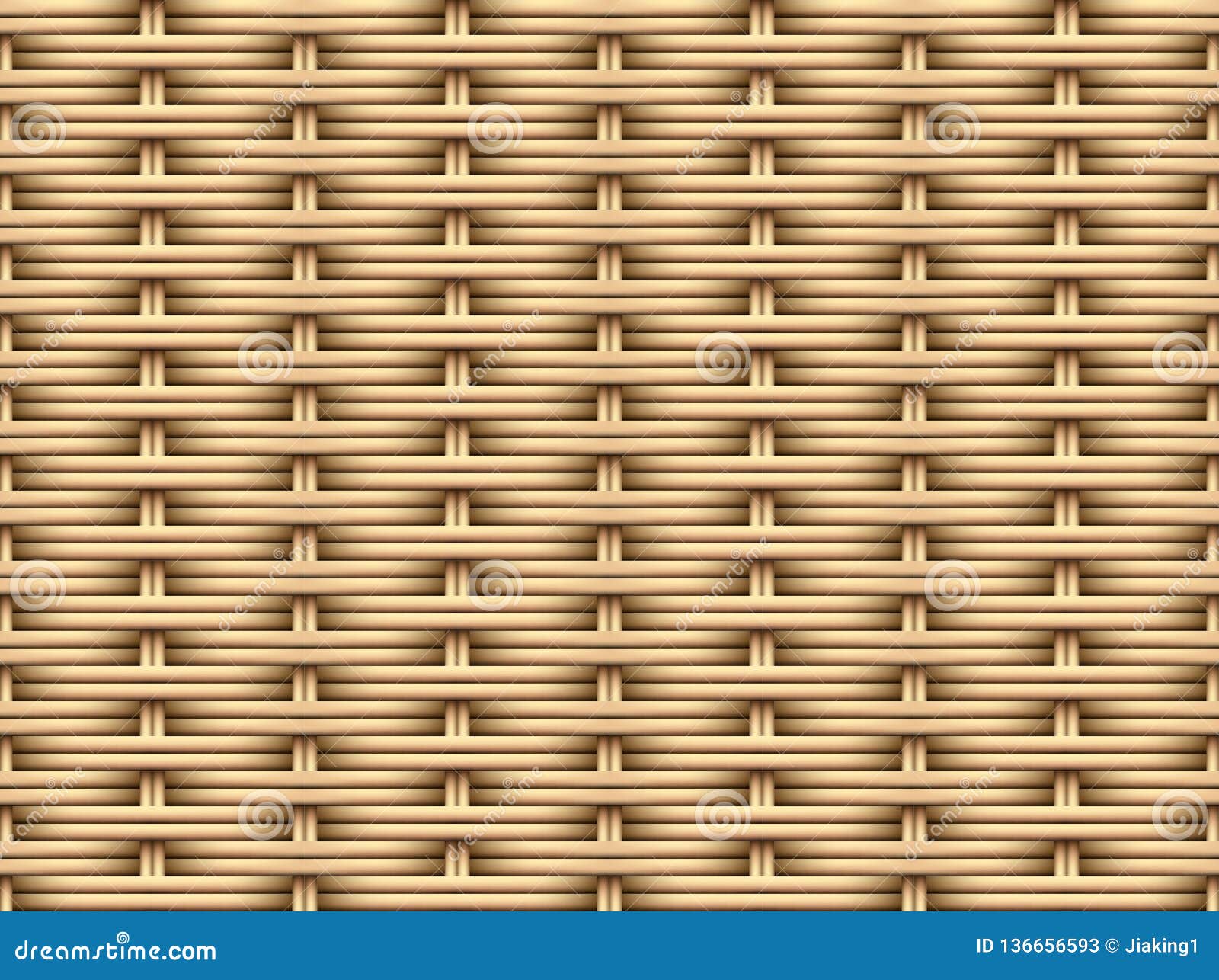 Seamless 3D Brown Rattan Pattern, Vector Art Stock Vector ...