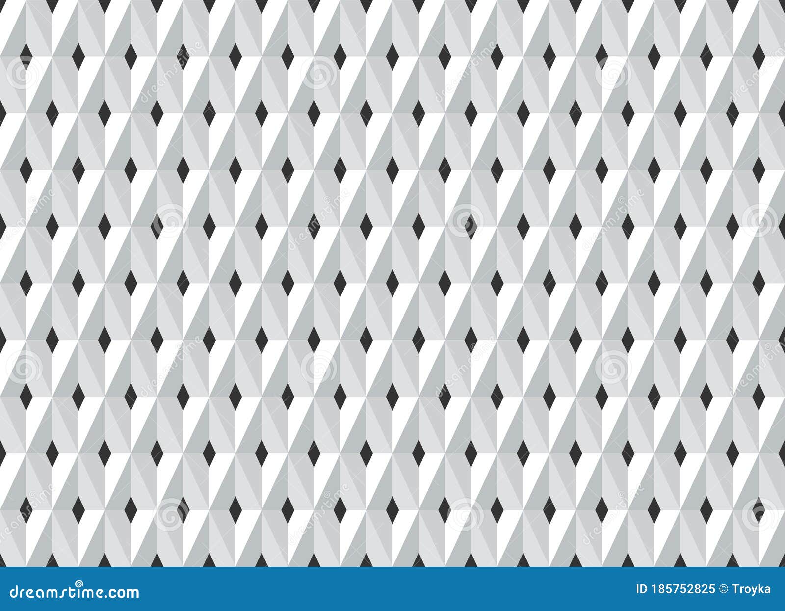 Seamless 3d Geometric Diamonds Pattern Stock Vector - Illustration of ...
