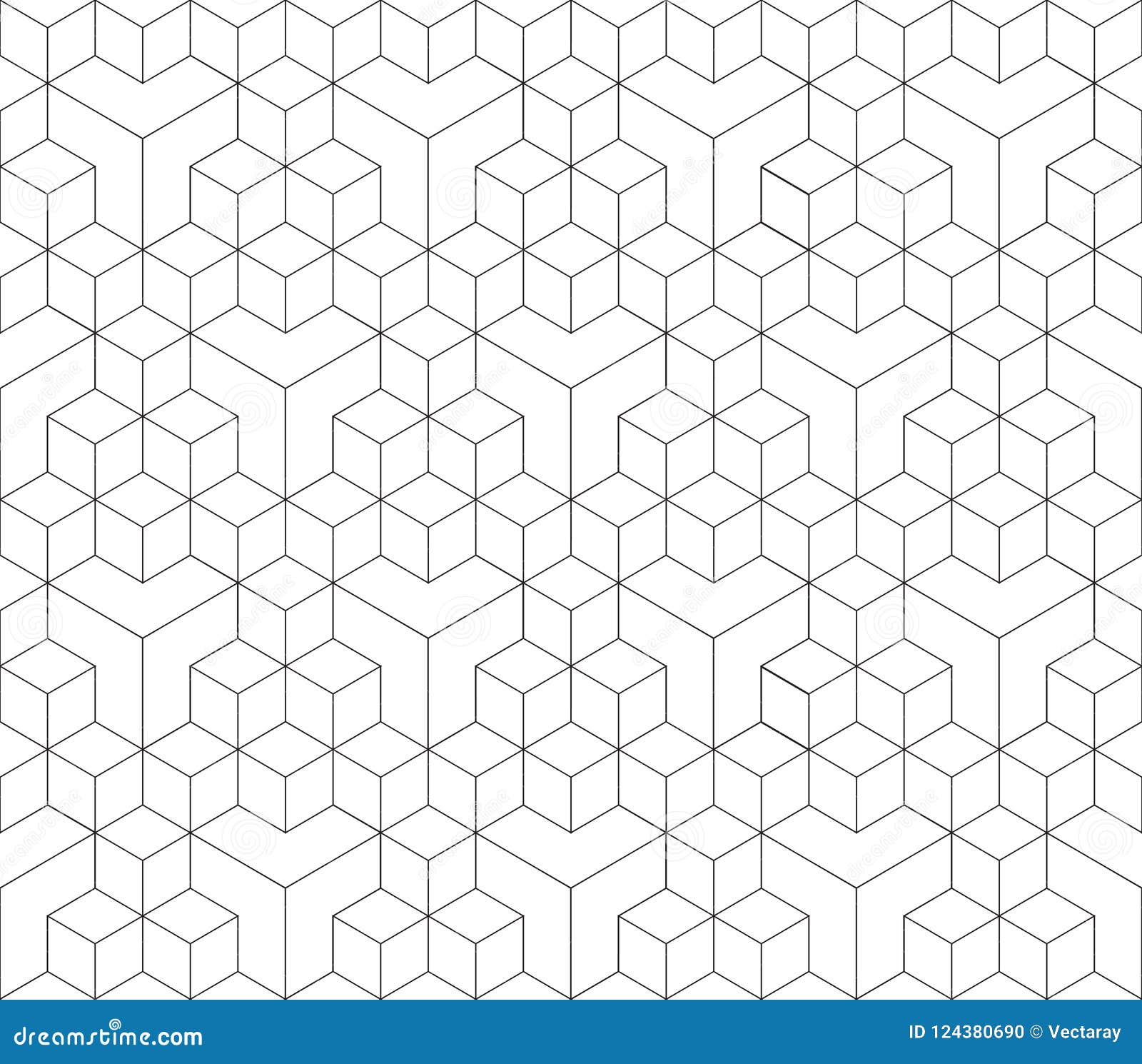 Seamless 3d Isometric Cube Pattern Background Texture Stock Vector ... Seamless 3d Isometric Cube Pattern Background Texture Stock Vector ...