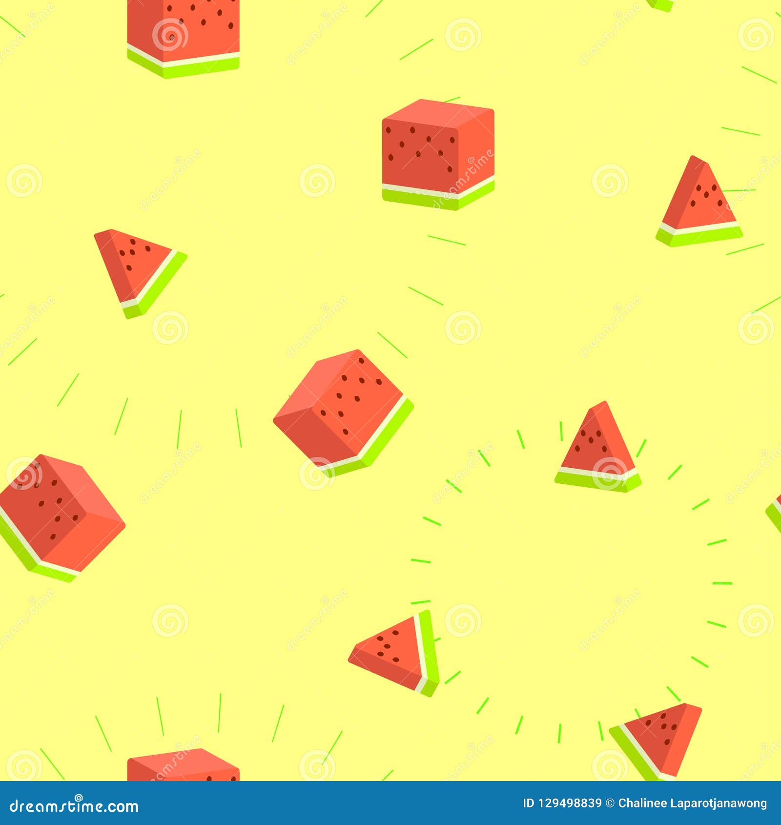 Square Watermelon Pixel Art Frame Design Vector Illustration ...
