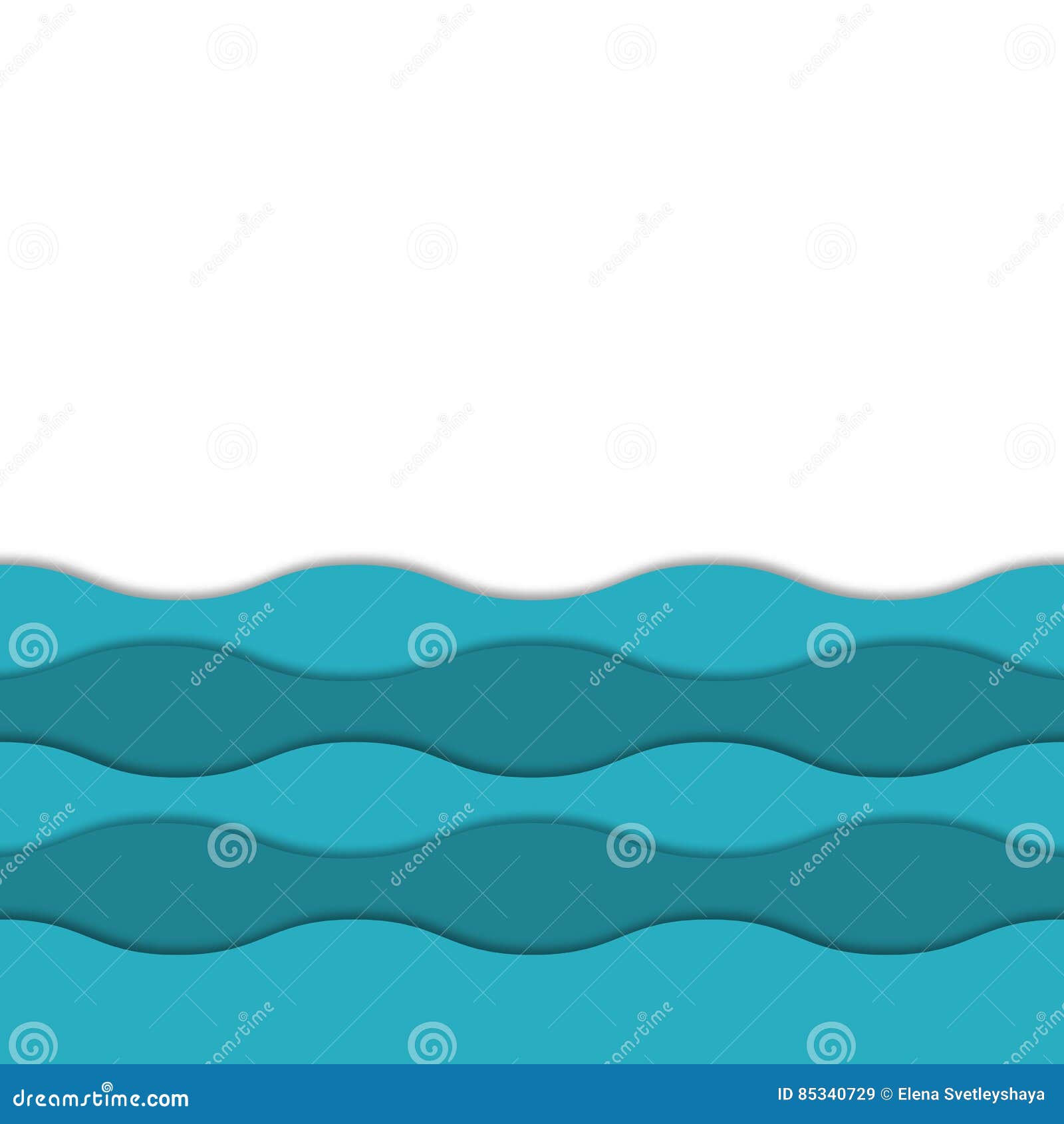 Colorful Layers Background. Abstract Waves With Soft Shadows. 3D ...