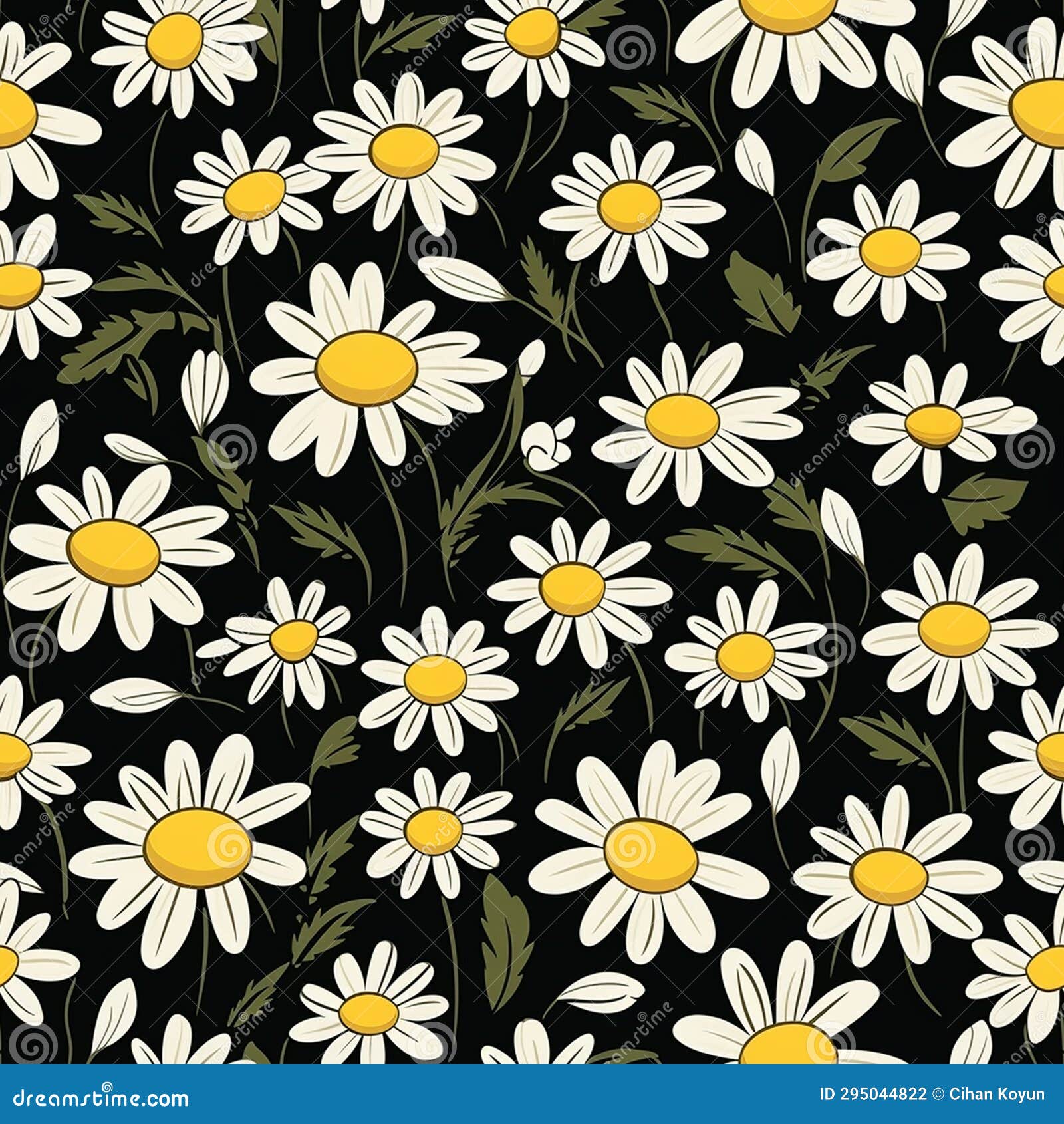 Seamless Daisy Ad for Billboard Ad Stock Illustration - Illustration of ...