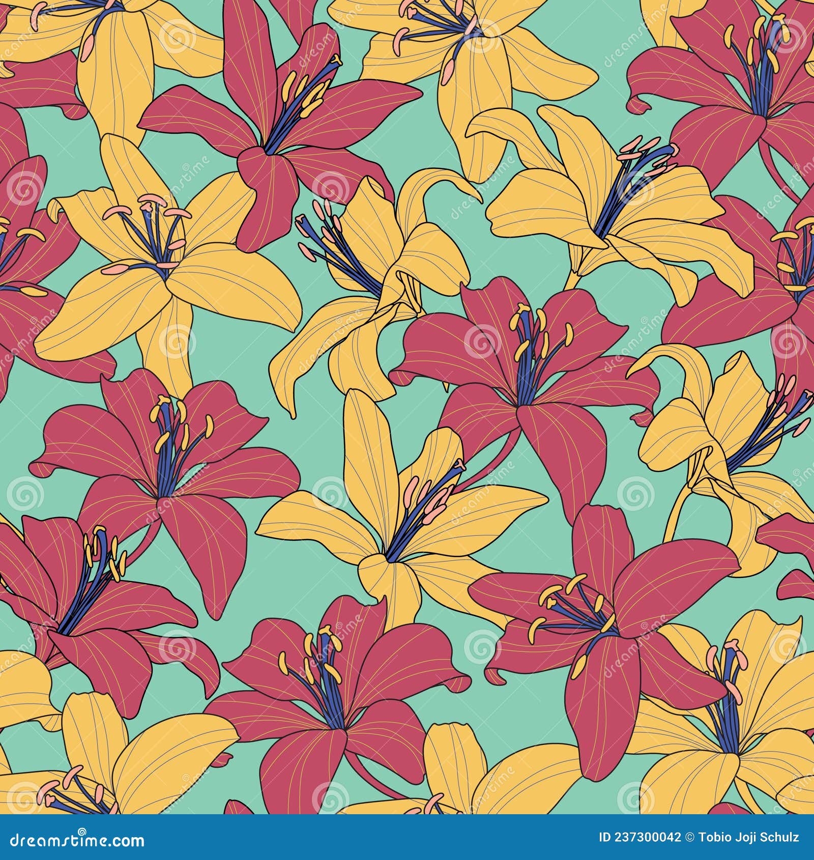 Seamless Daisy Flower Design Stock Vector - Illustration of gift ...