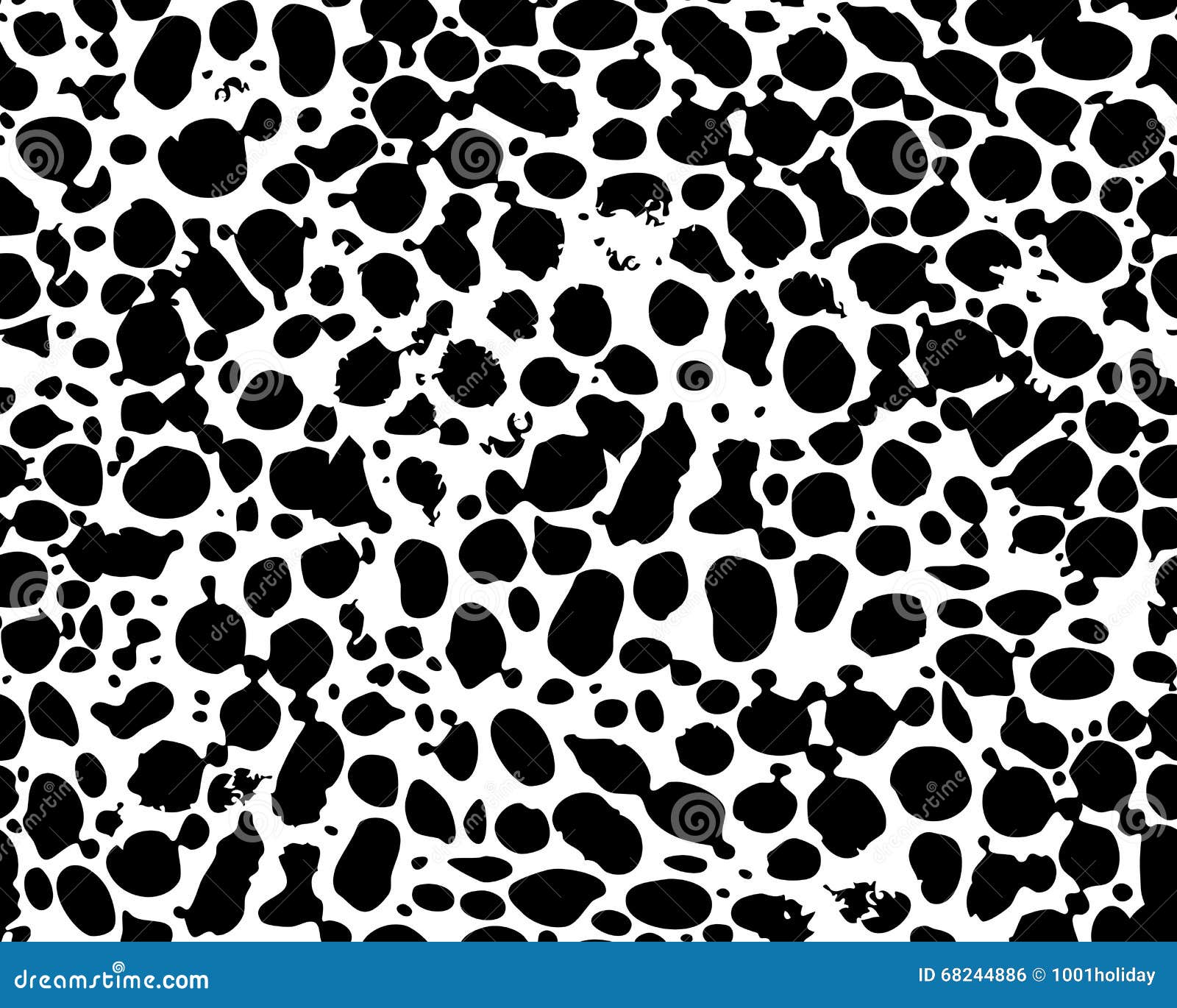 Seamless dalmatian pattern stock vector. Illustration of jungle - 68244886