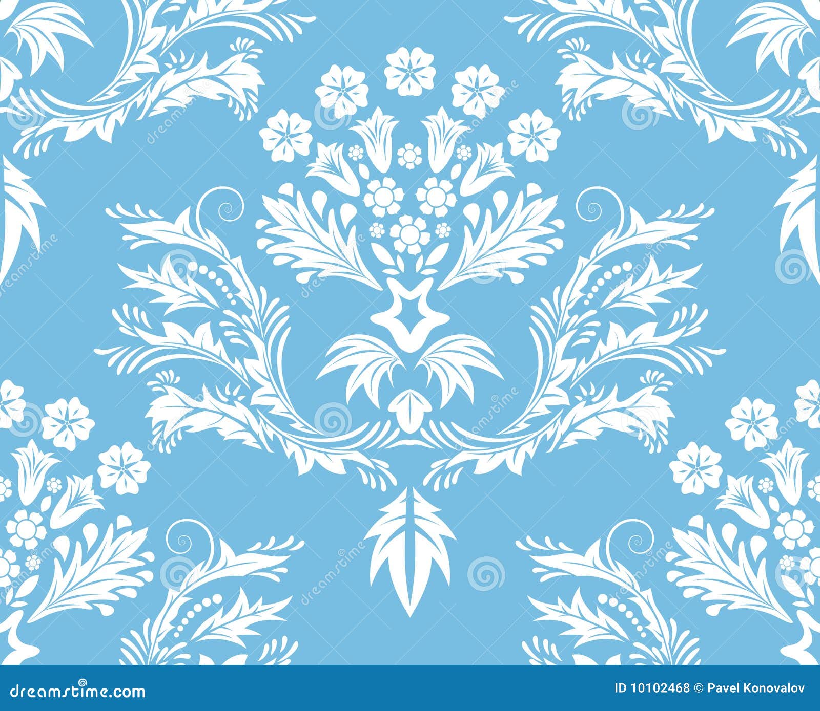 Seamless damask background stock vector. Illustration of decorative ...