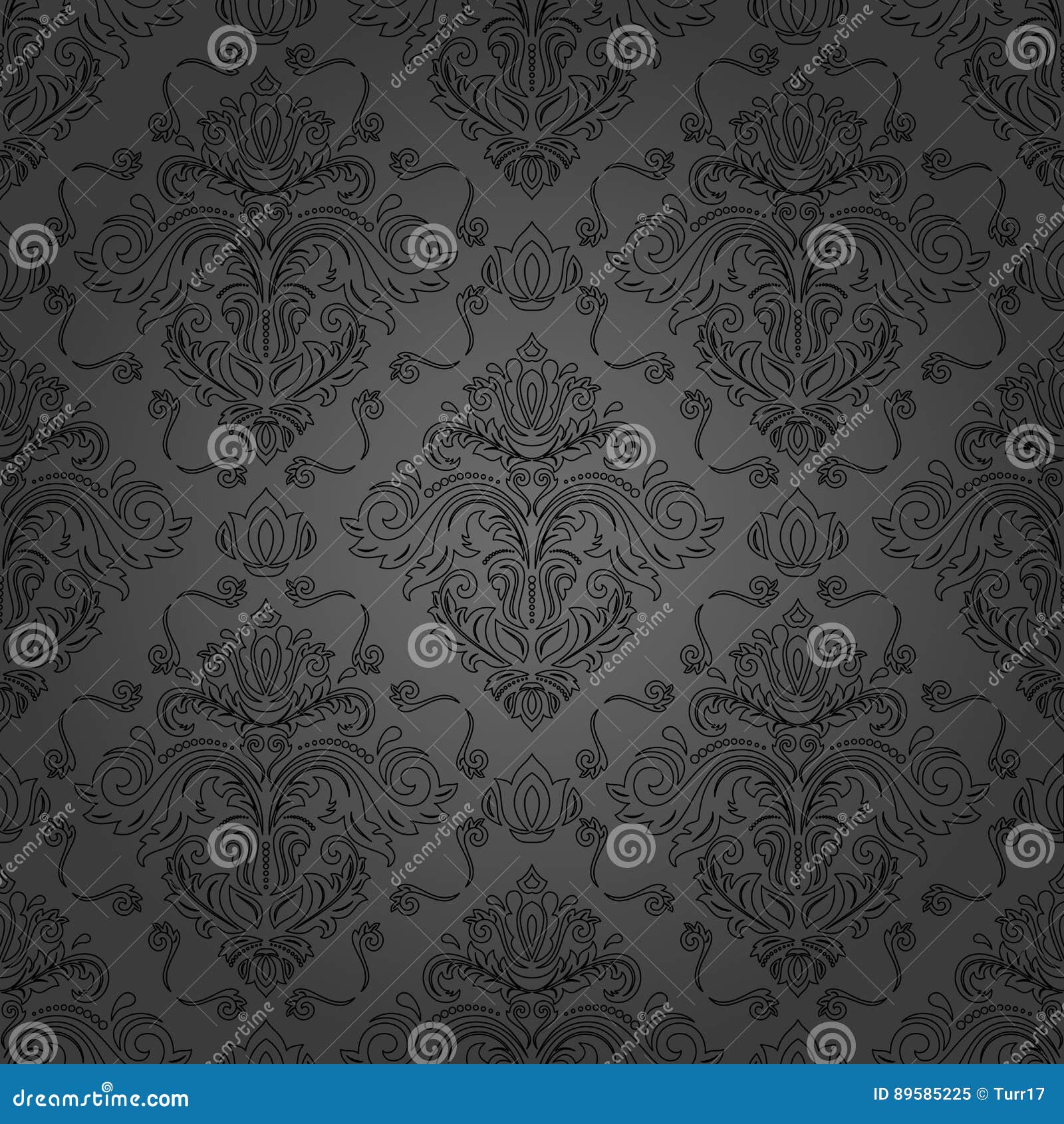 Seamless Damask Background stock illustration. Illustration of asian ...