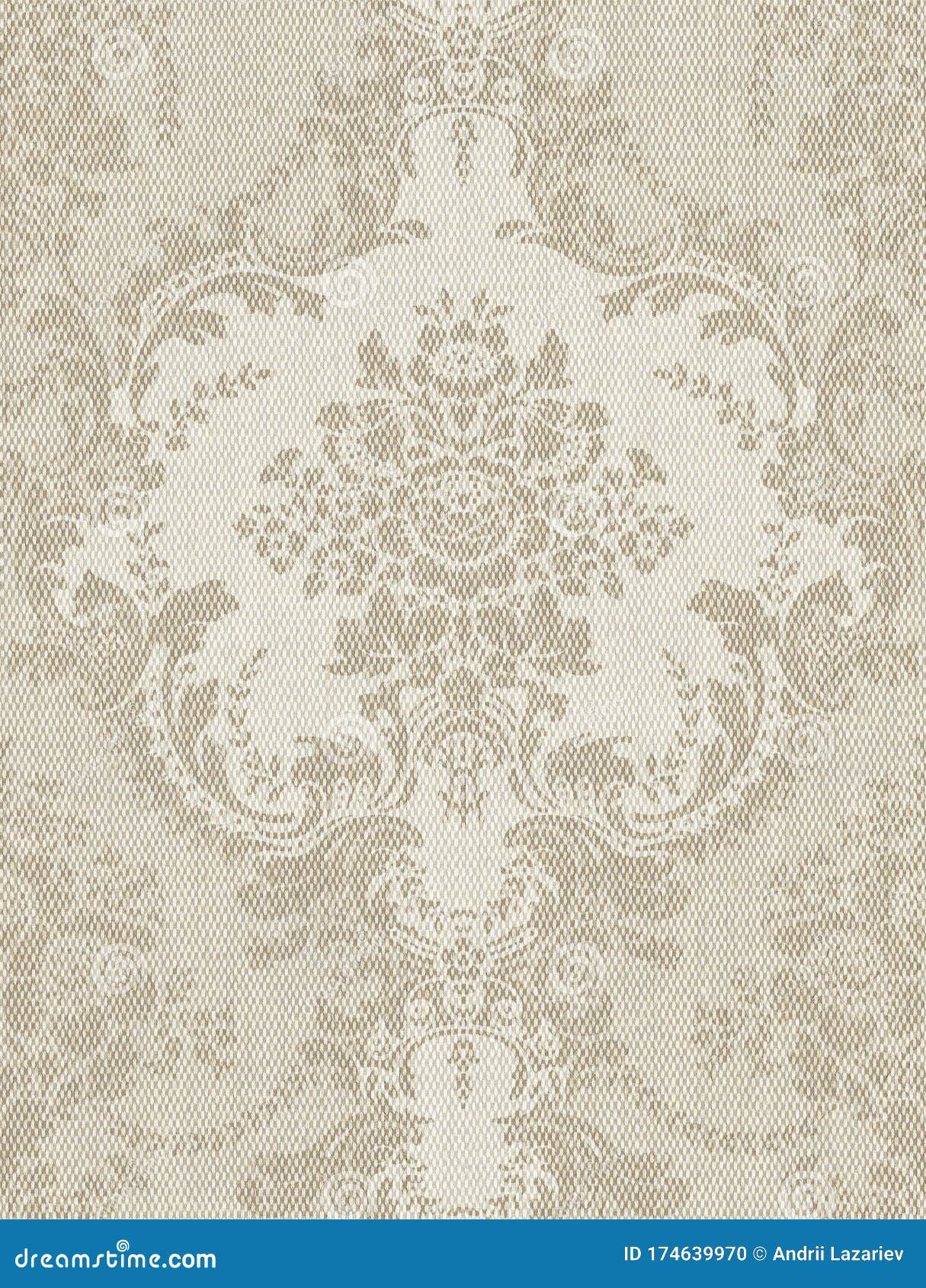 Seamless Damask Gold Patterns. Rich Ornament, Old Damascus Style Gold ...