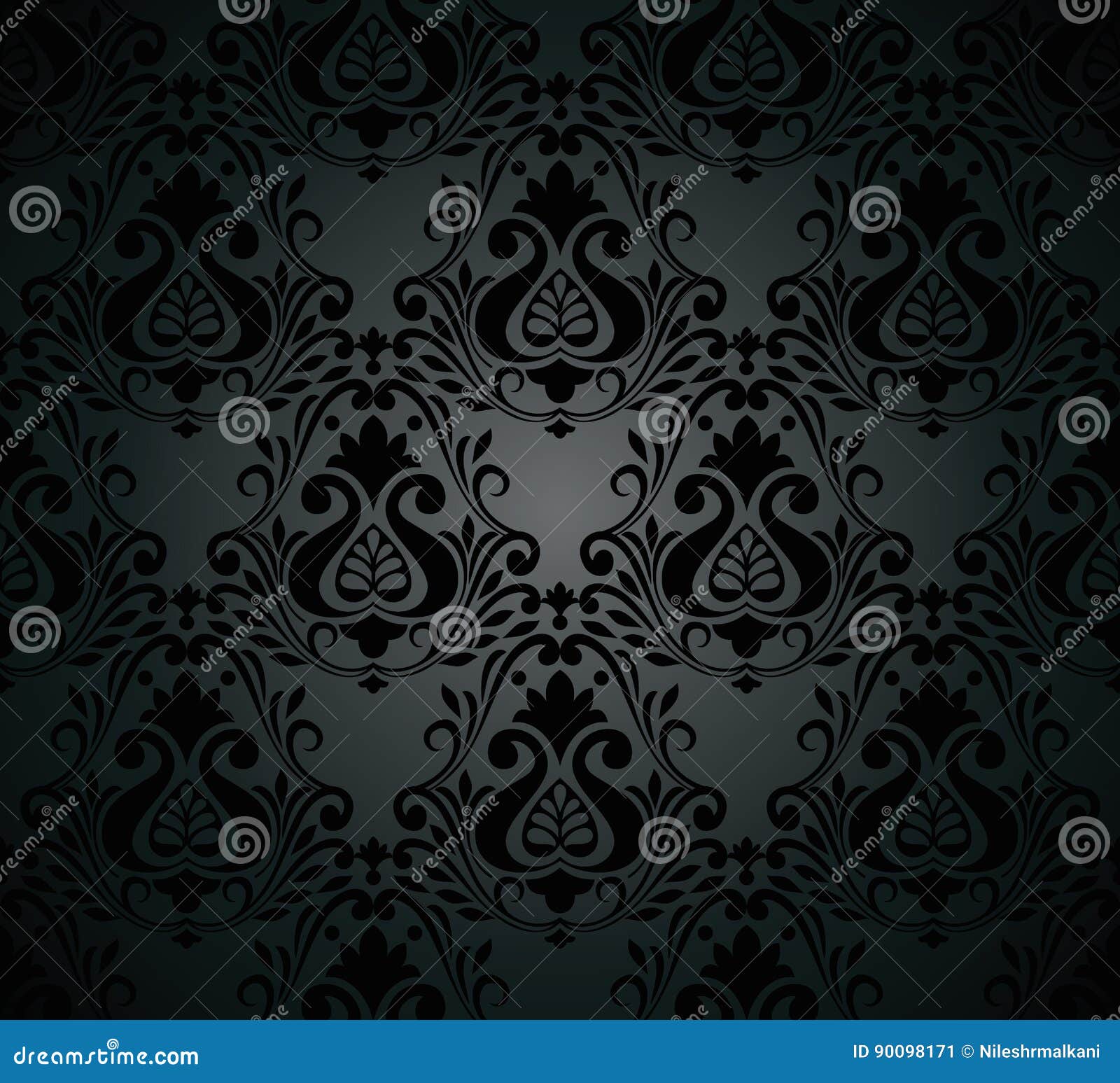 Seamless Damask Ornate Wallpaper for Design Stock Vector - Illustration ...