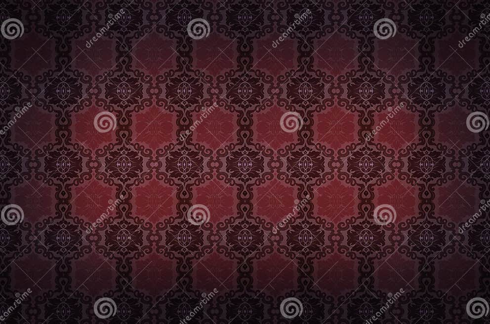 Seamless damask pattern stock illustration. Illustration of ornamental ...