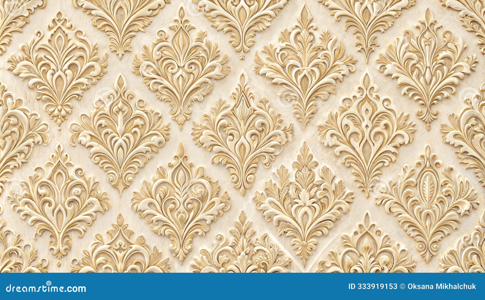 Seamless Damask Pattern.Classic Wall Embossed Wallpaper for Printing on ...