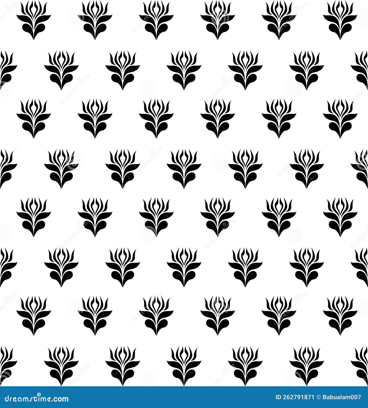 Seamless Damask Pattern Flower Pattern Stock Illustration ...