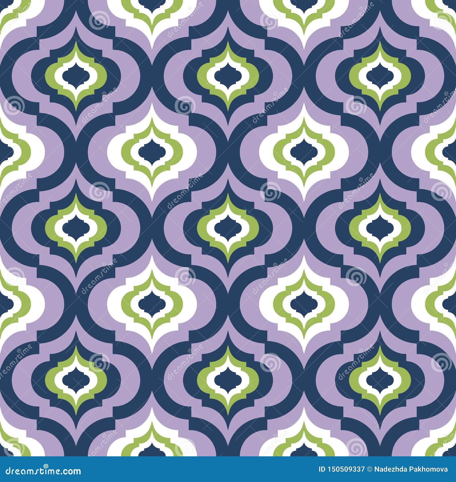 Geometric Trellis Pattern. Black And White Seamless Background. Screen ...