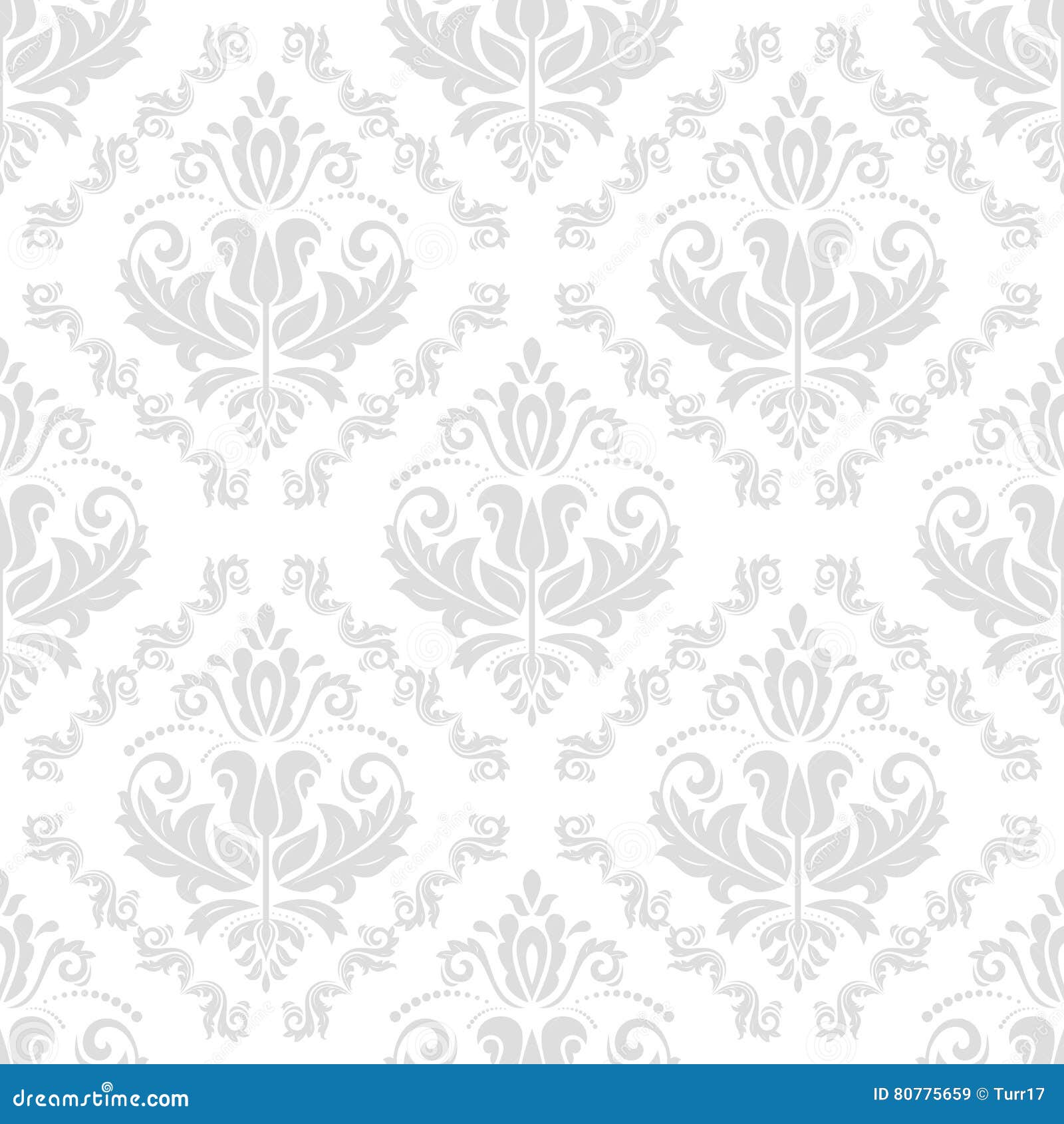 Seamless Damask Vector Background Stock Vector - Illustration of asian ...