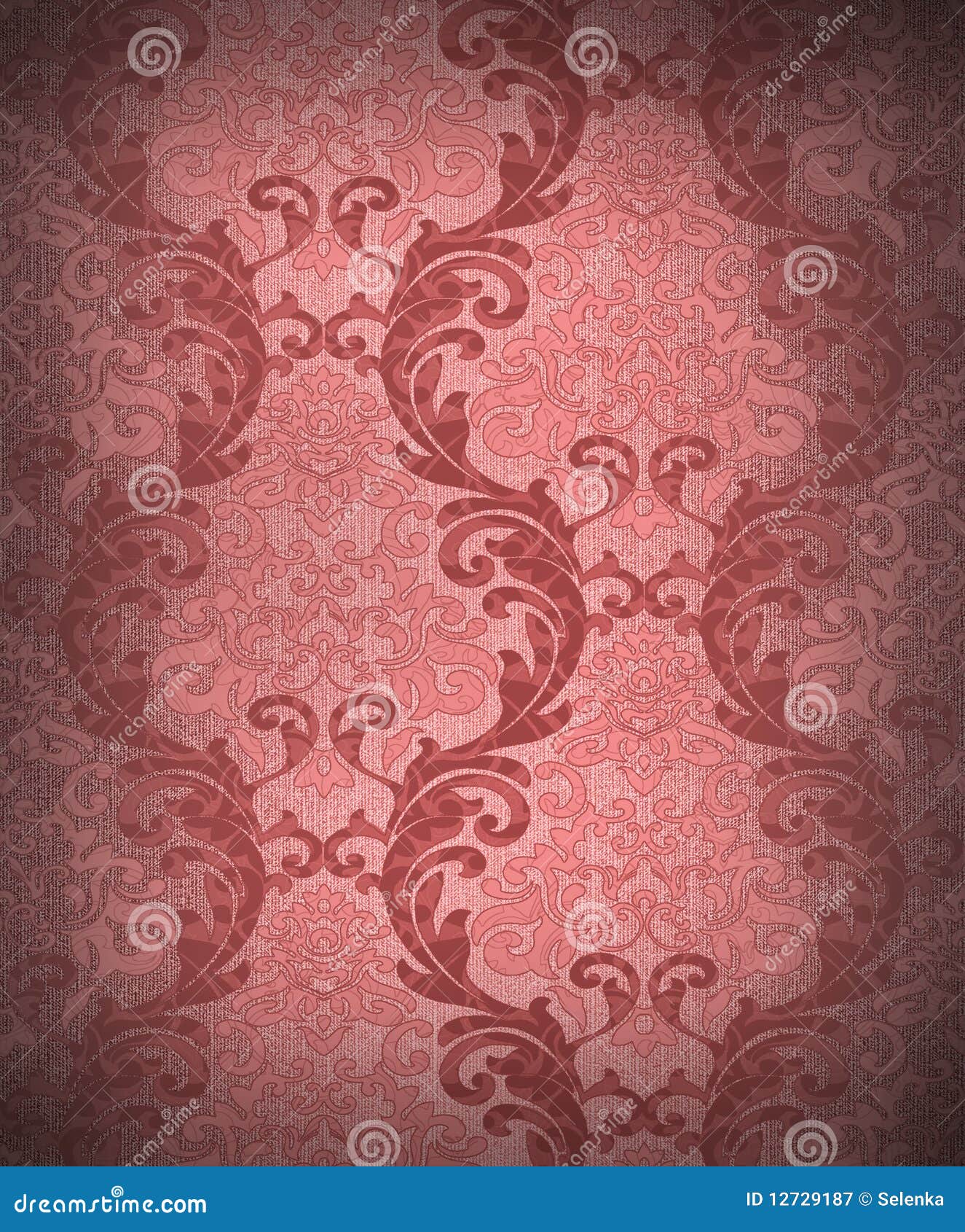 Seamless Claret Color Floral Background Vector Illustration ...