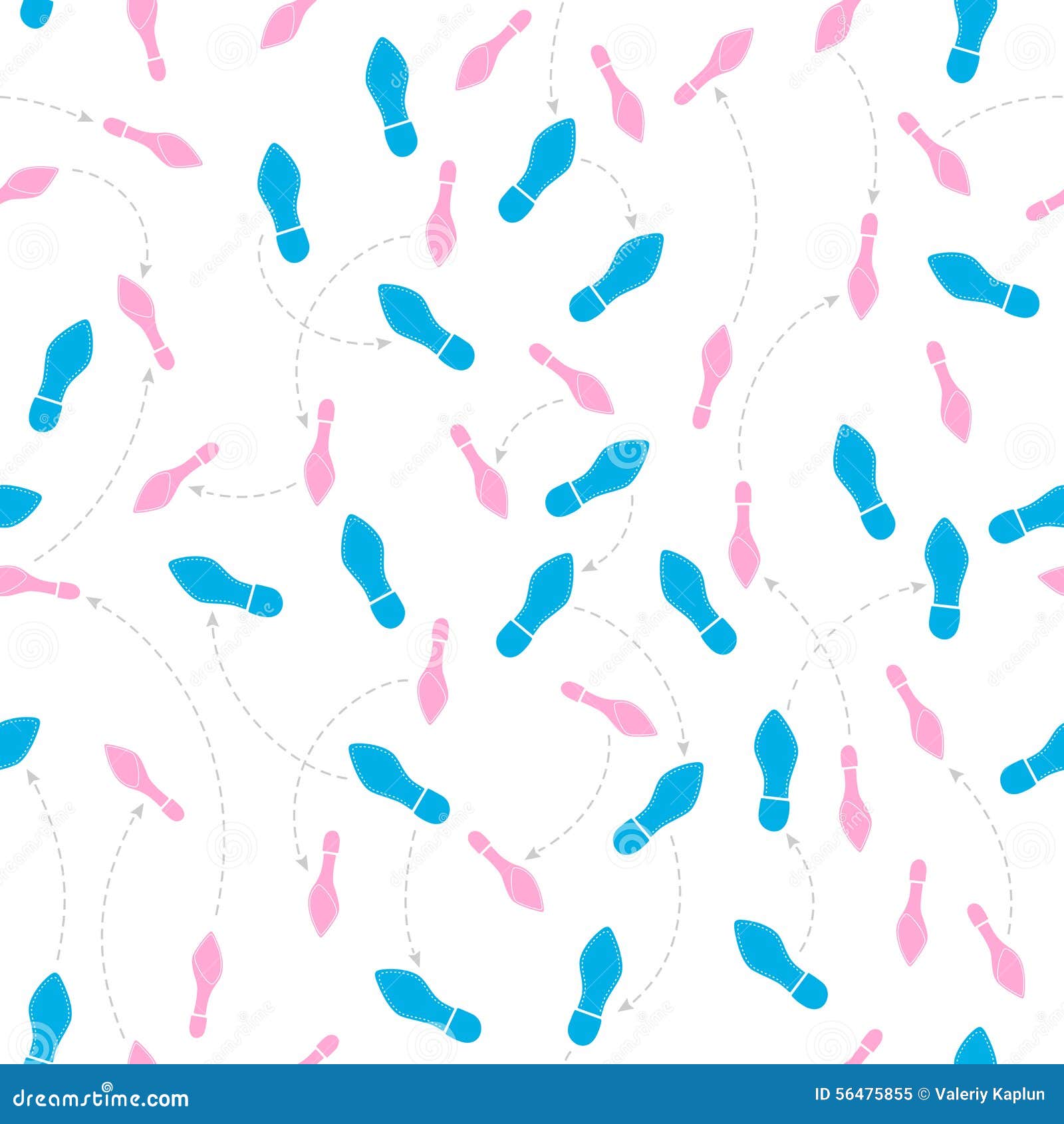 Seamless Dance Steps Background Illustration. Cartoon Vector ...