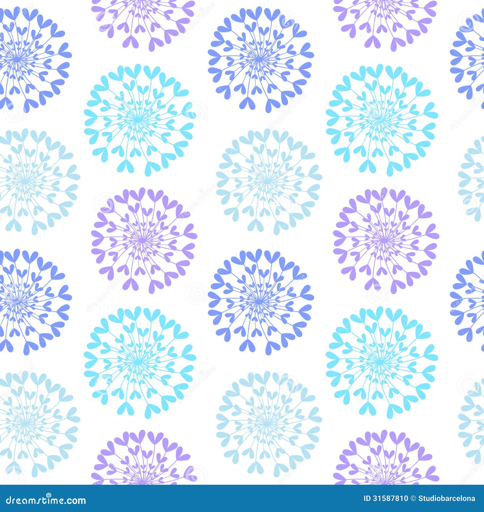 Seamless dandelion stock vector. Illustration of texture - 31587810