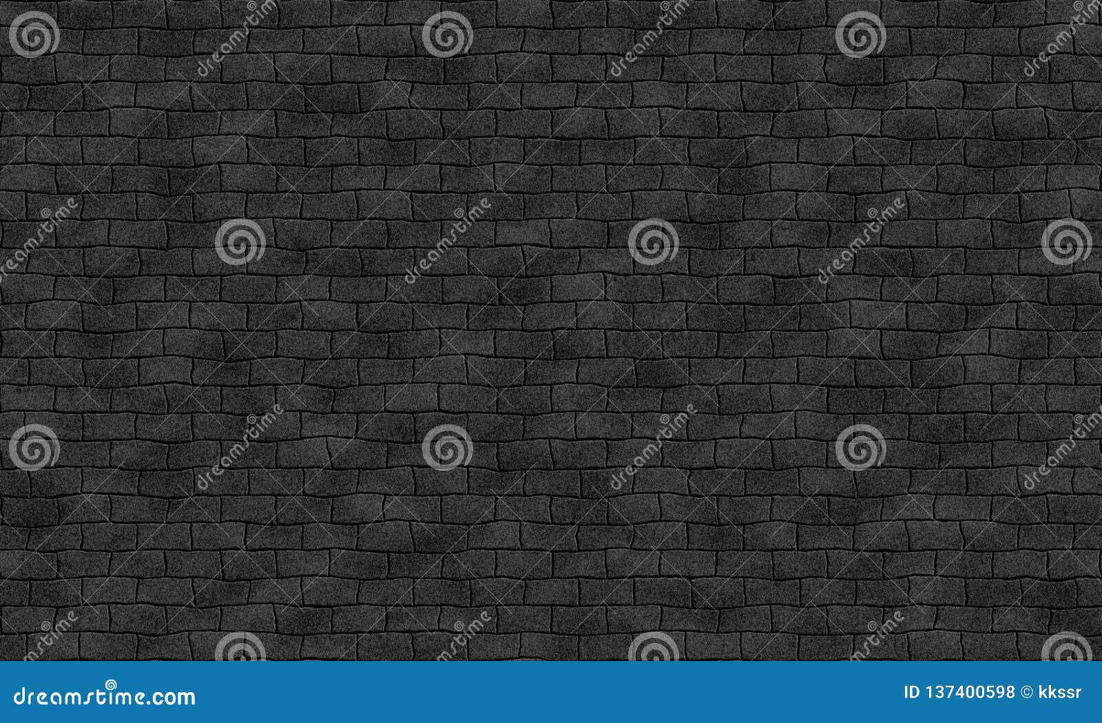 Seamless Dark Black Brick Wall Tile Able Pattern. Uneven Shape Stock ...