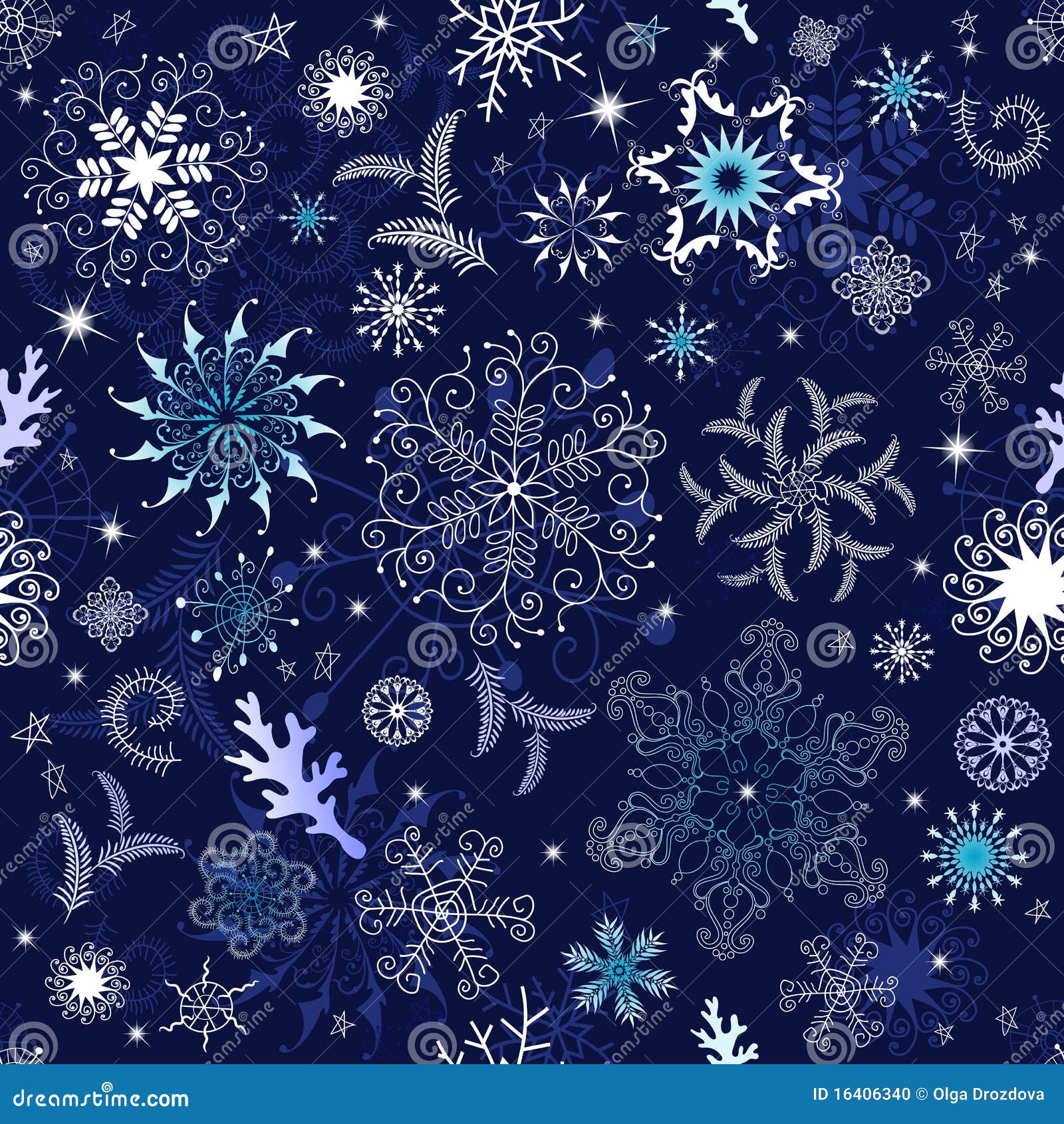 Seamless Dark Blue Christmas Wallpaper Stock Vector - Illustration of ...