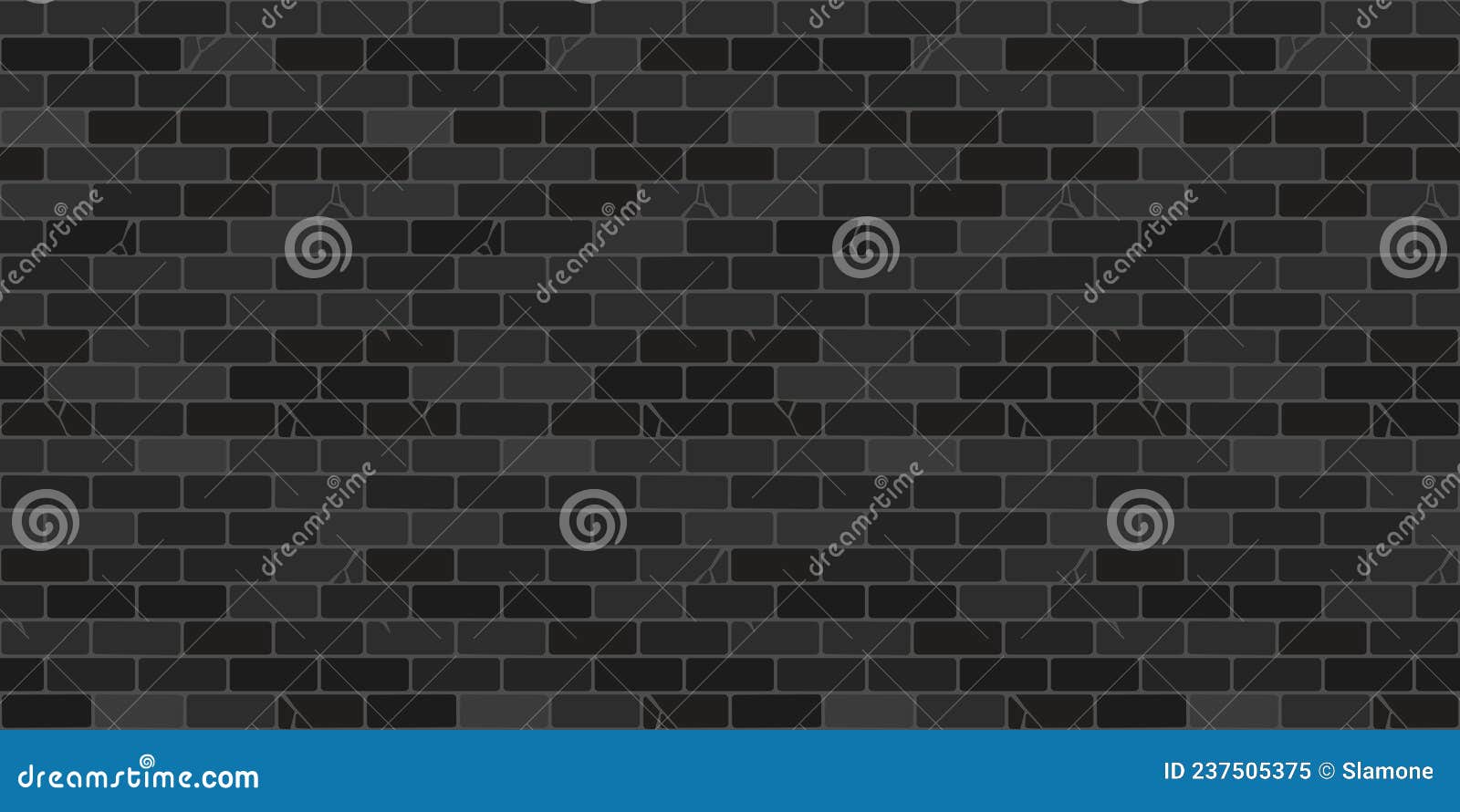 Seamless Dark Brick Wall Texture Decorative Background Vector ...