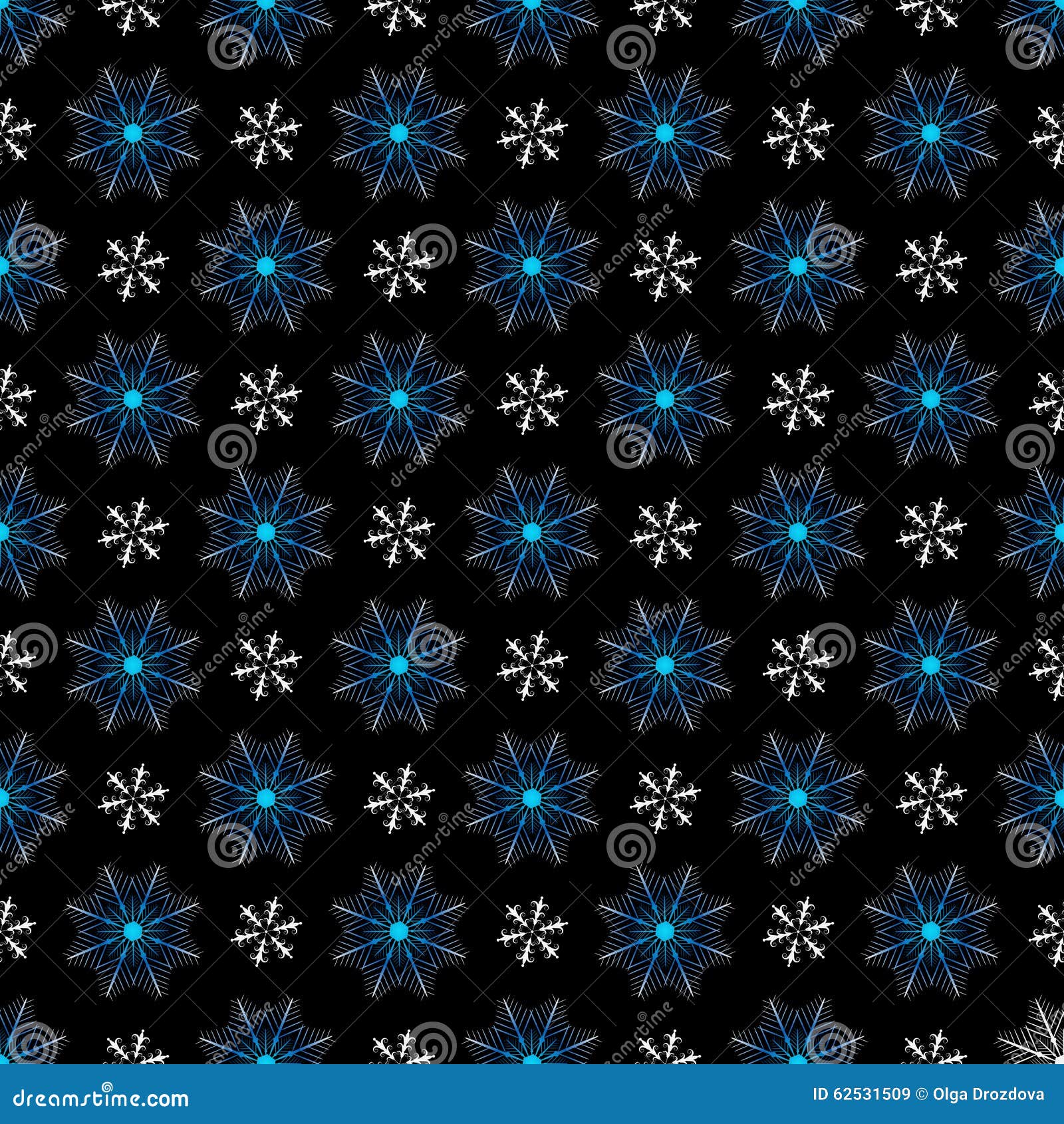 Seamless Dark Christmas Pattern Stock Vector - Illustration of star ...