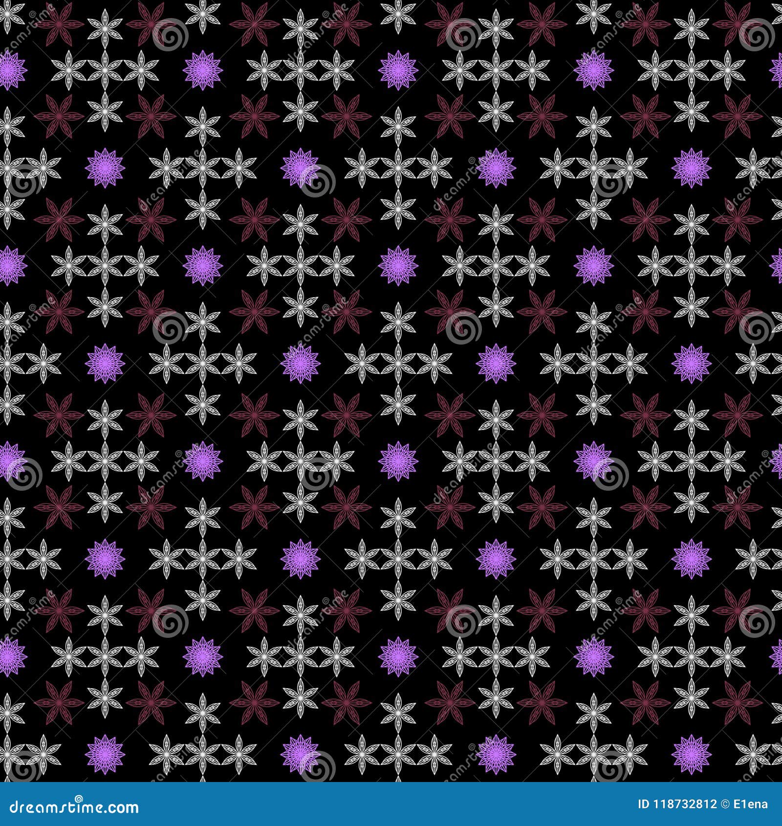 Seamless Dark Geometric Background, Repeat Pattern Stock Illustration ...