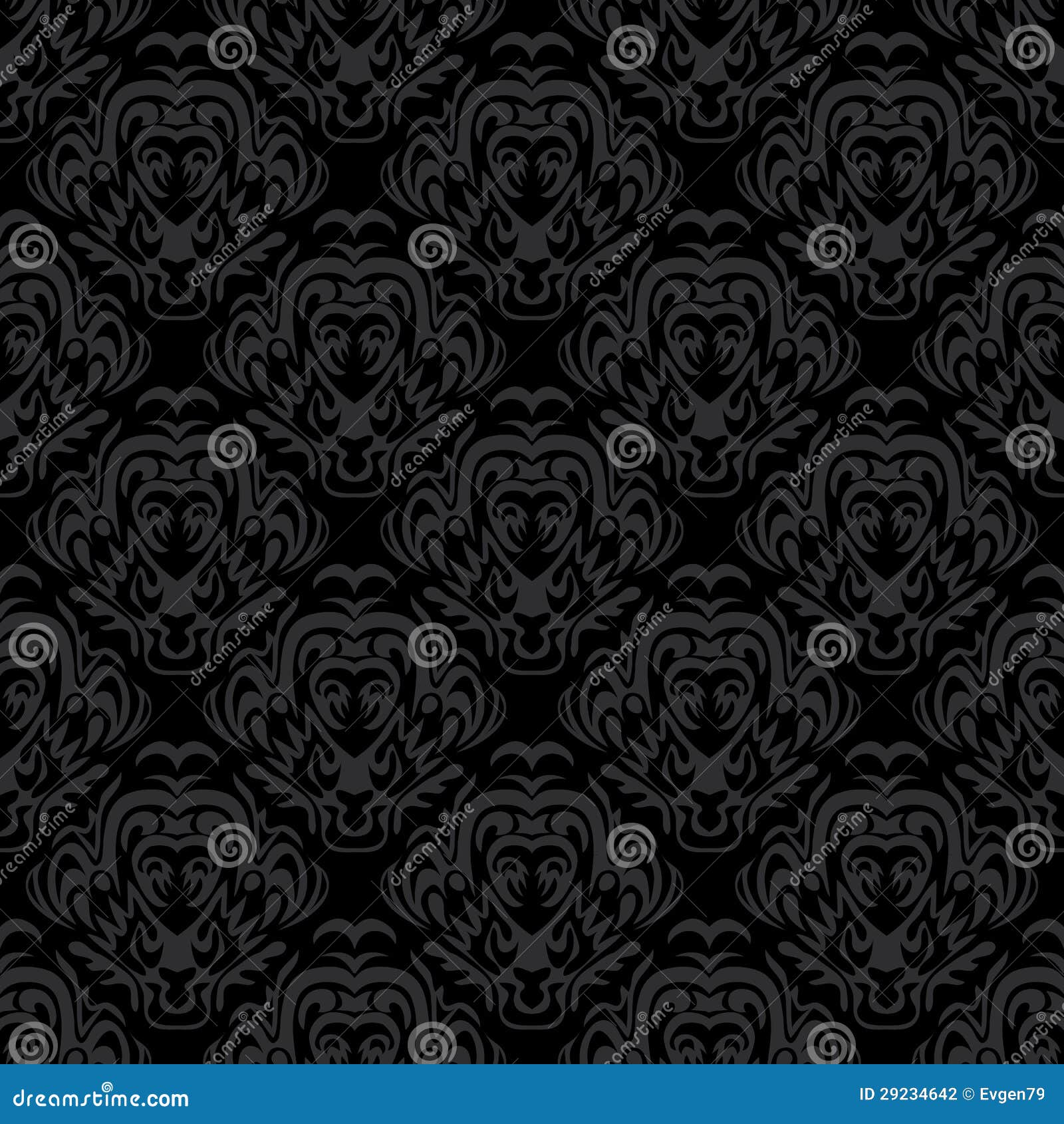 Seamless dark pattern stock vector. Illustration of carpet - 29234642